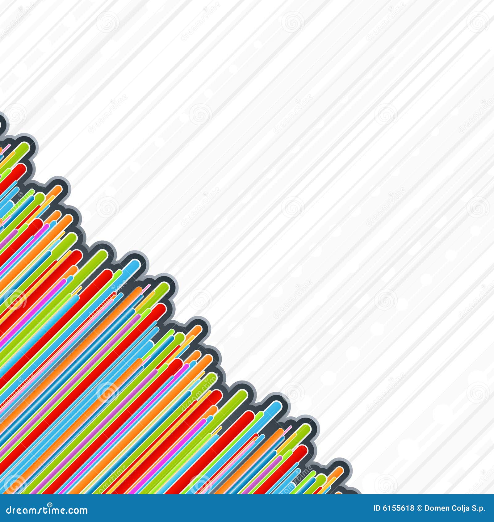 Colorful retro corner bars stock vector. Illustration of decoration ...