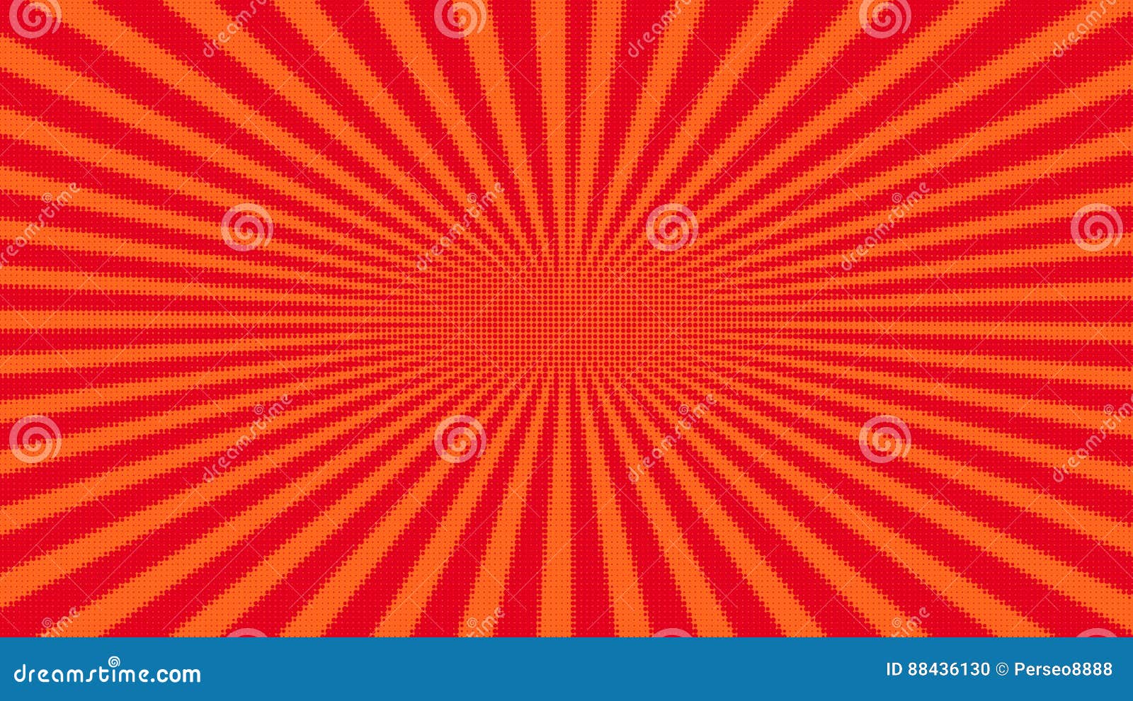 Colorful Retro Rays Comic Background. Stock Illustration - Illustration of wallpaper, halftone ...