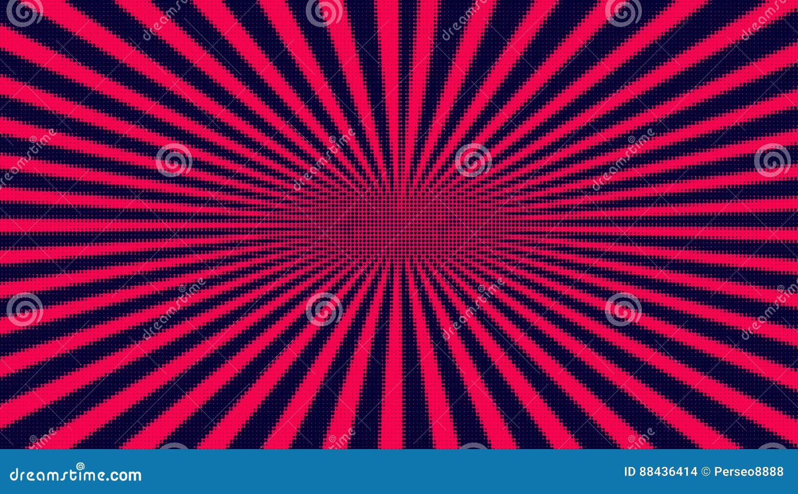 Colorful Retro Rays Comic Background. Stock Illustration - Illustration ...