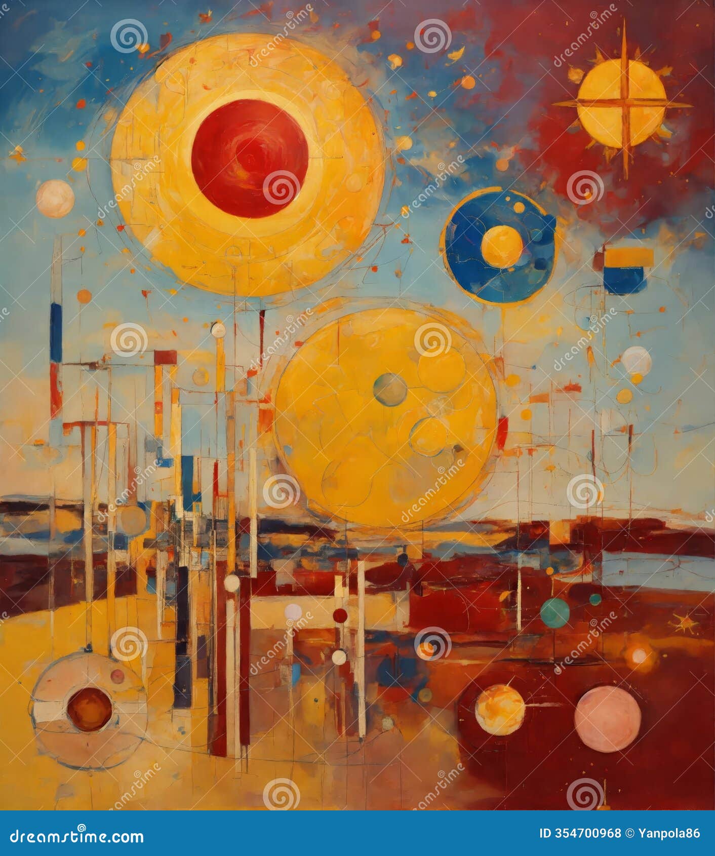 Colorful Retro Tech Room Filled with Vintage Computers and Screens ...