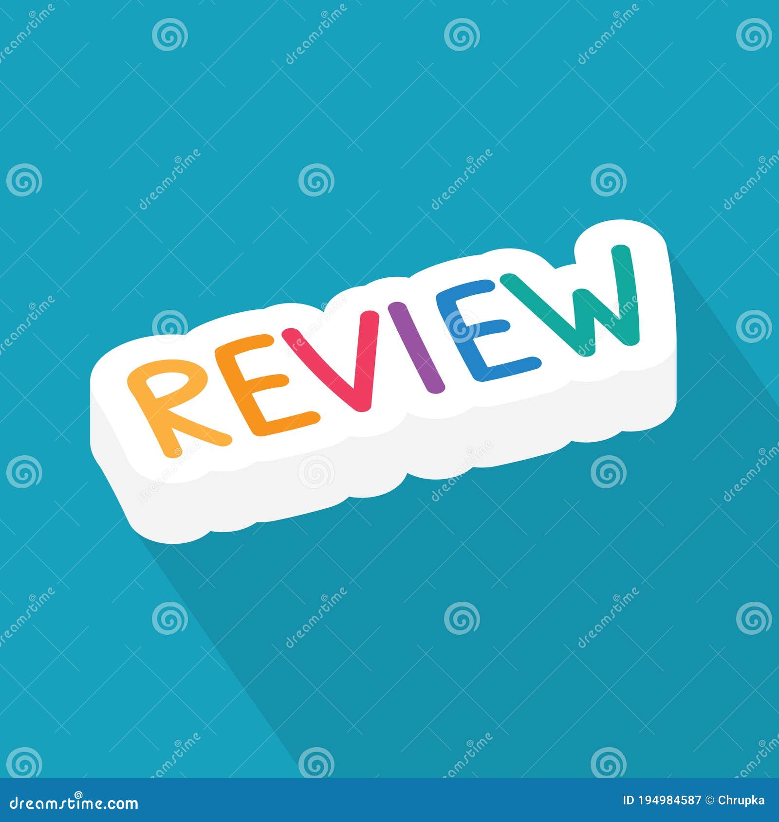 Colorful Review Word Concept Stock Vector - Illustration of concept ...