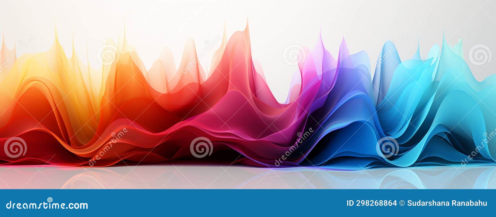 Colorful Rhythmic Sound Wave Equalizer Pillars Background With ...
