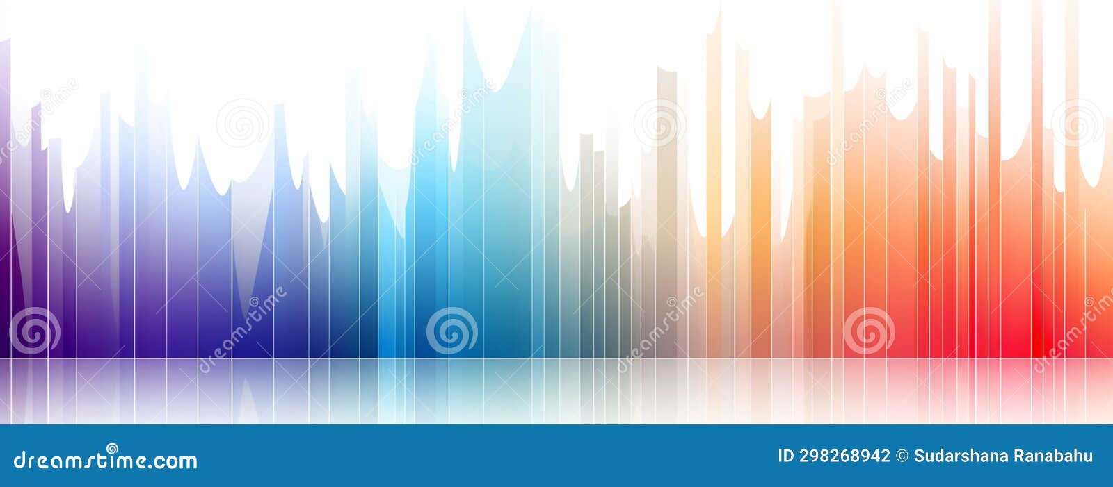 Colorful Rhythmic Sound Wave Equalizer Pillars Background with ...