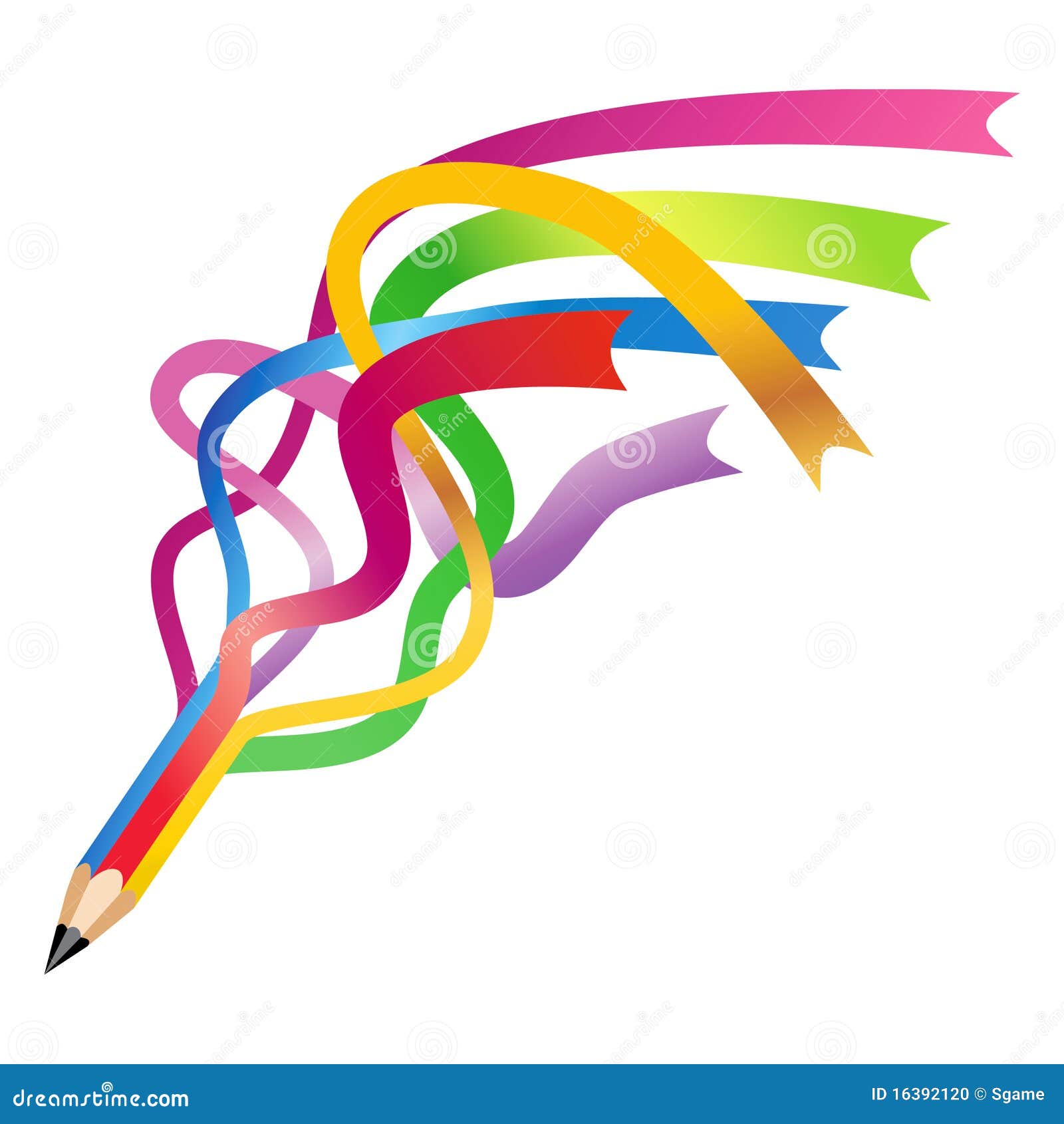 Colorful Ribbon Cartoon Vector | CartoonDealer.com #11564001