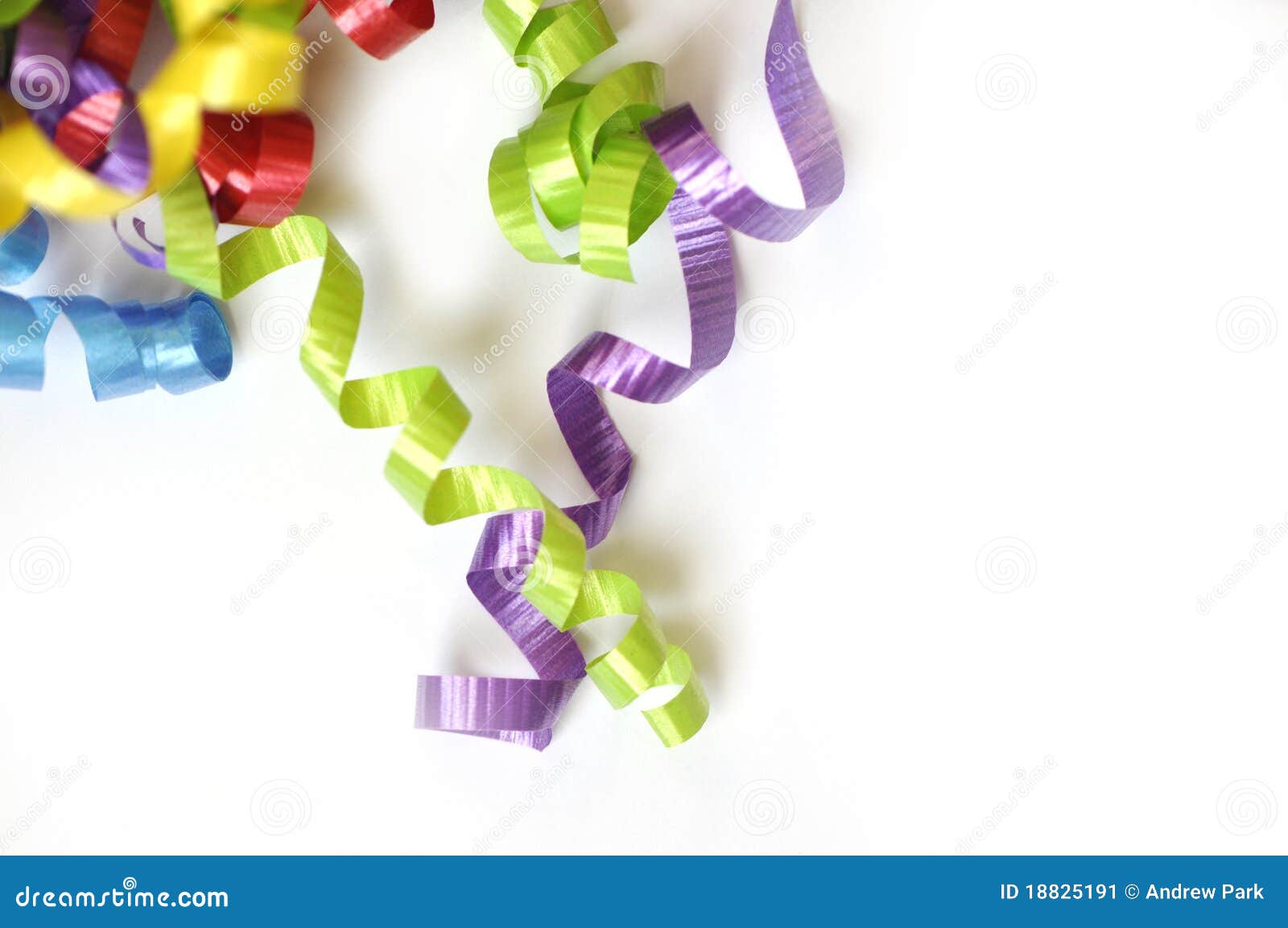 Colorful ribbons stock image. Image of birthday, isolated - 18825191