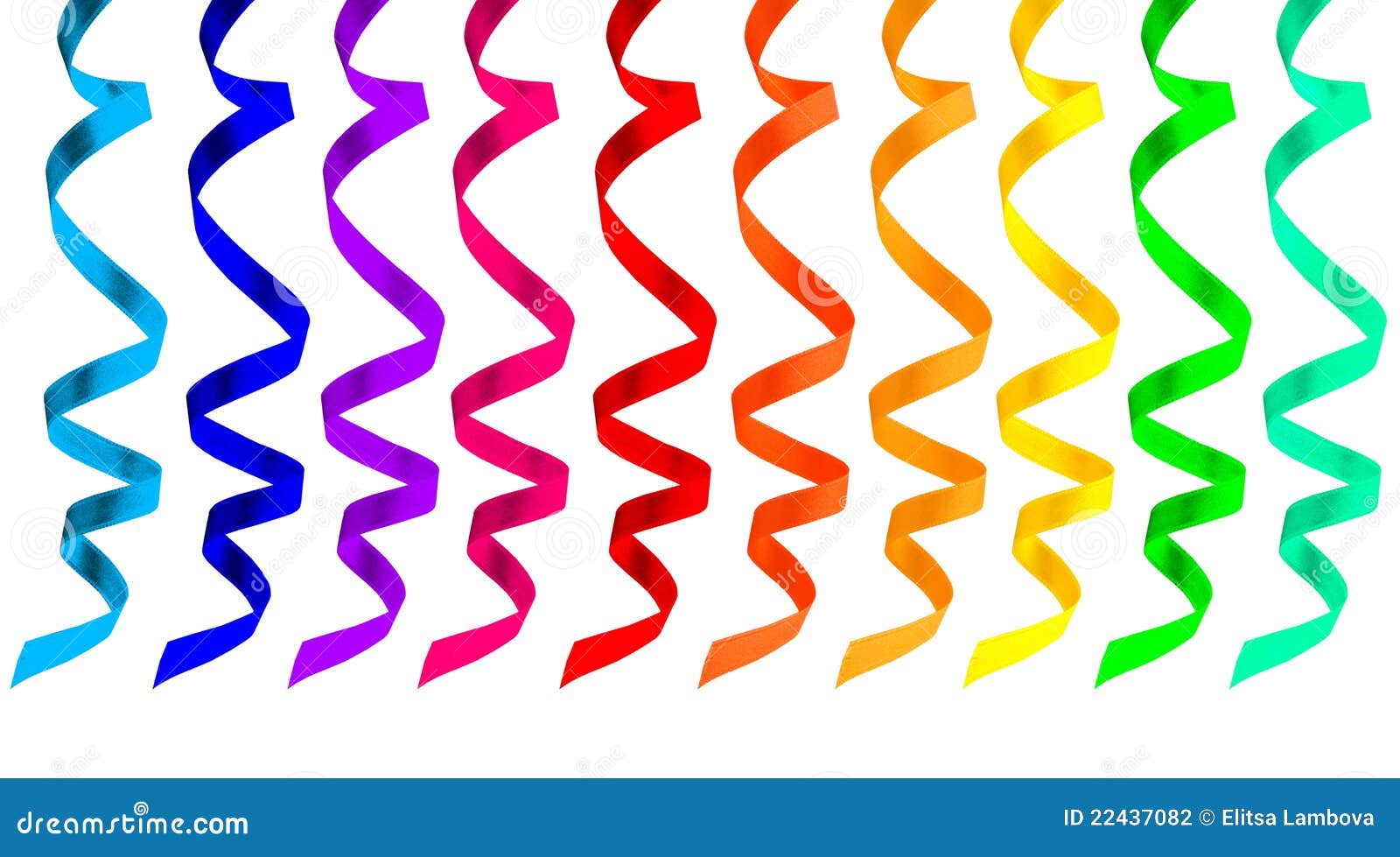 Colorful ribbons stock photo. Image of anniversary, present - 22437082