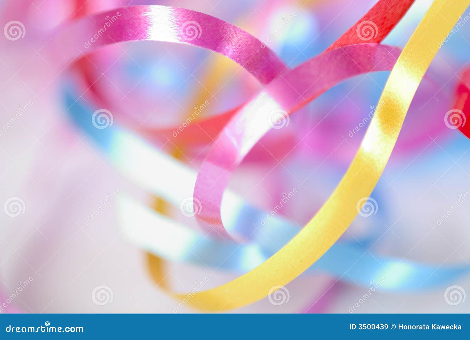Colorful ribbons stock image. Image of wrapping, curled - 3500439