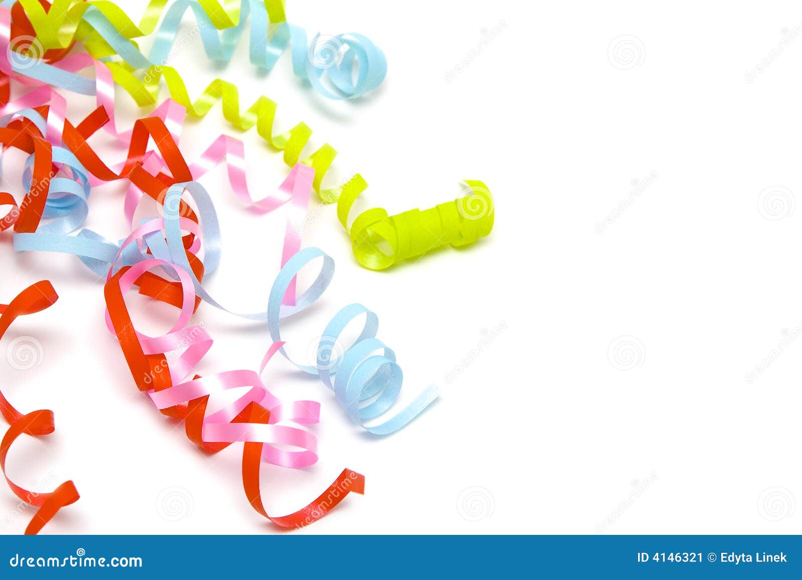 Colorful ribbons stock image. Image of birthday, celebration - 4146321