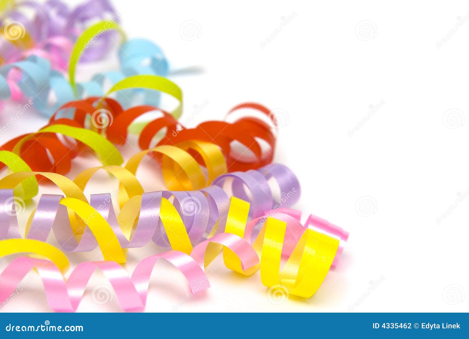 Colorful ribbons stock photo. Image of streamer, color - 4335462