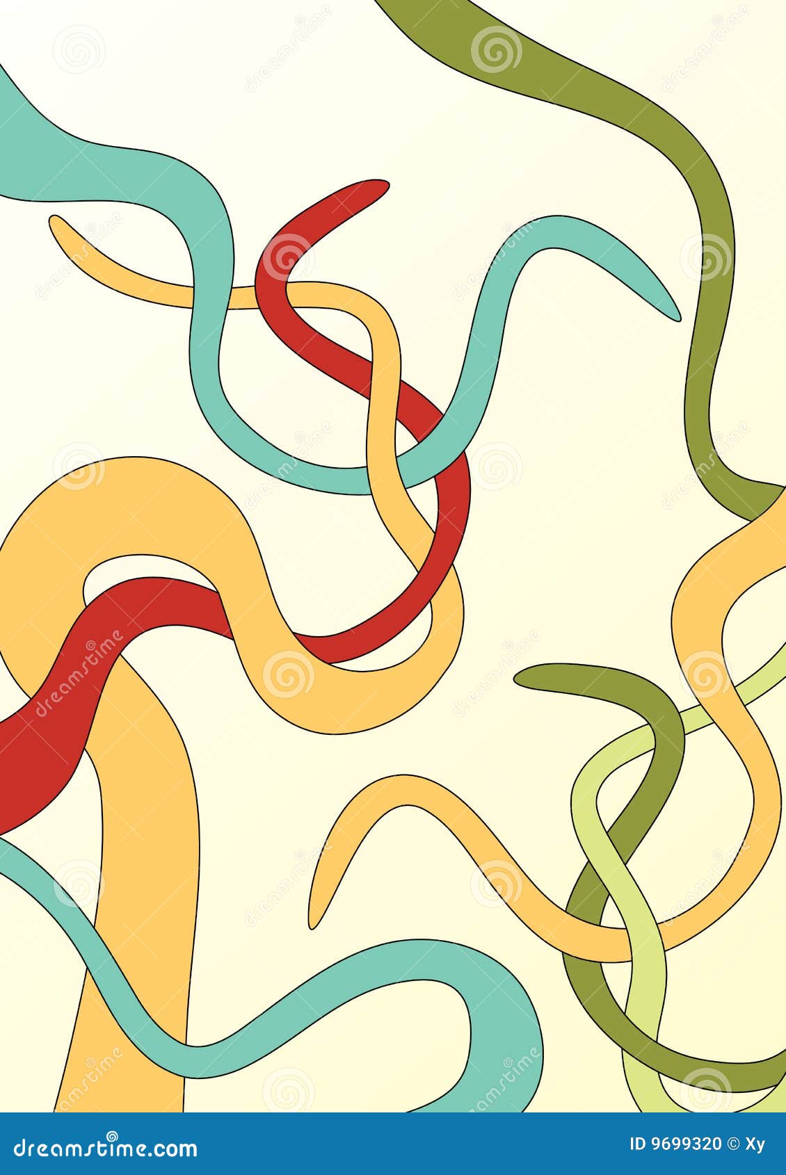 Colorful Ribbons For Celebration Or Party Art Work. Vector Tapes ...