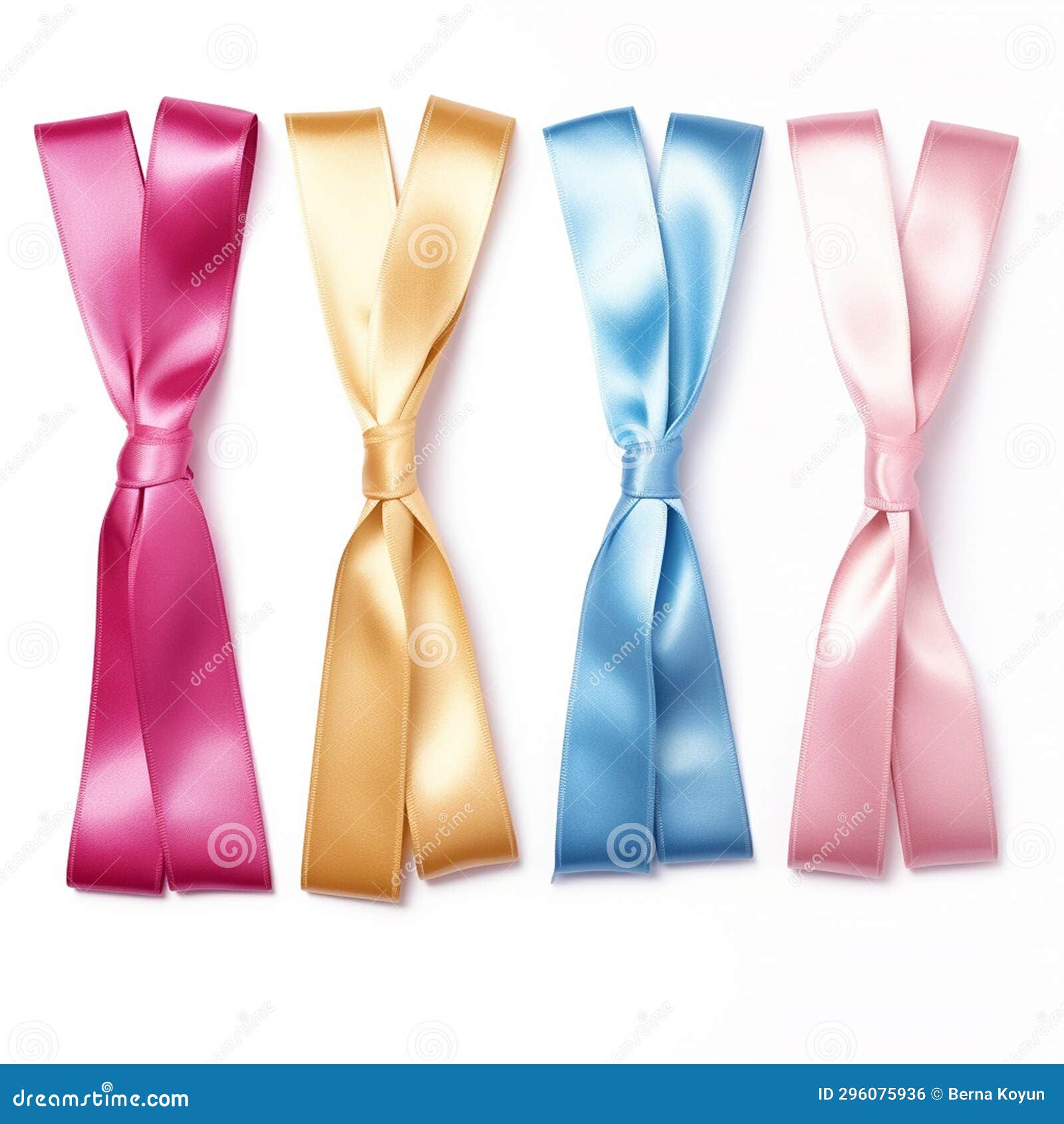Colorful Ribbons for a Cure Stock Illustration - Illustration of retro ...
