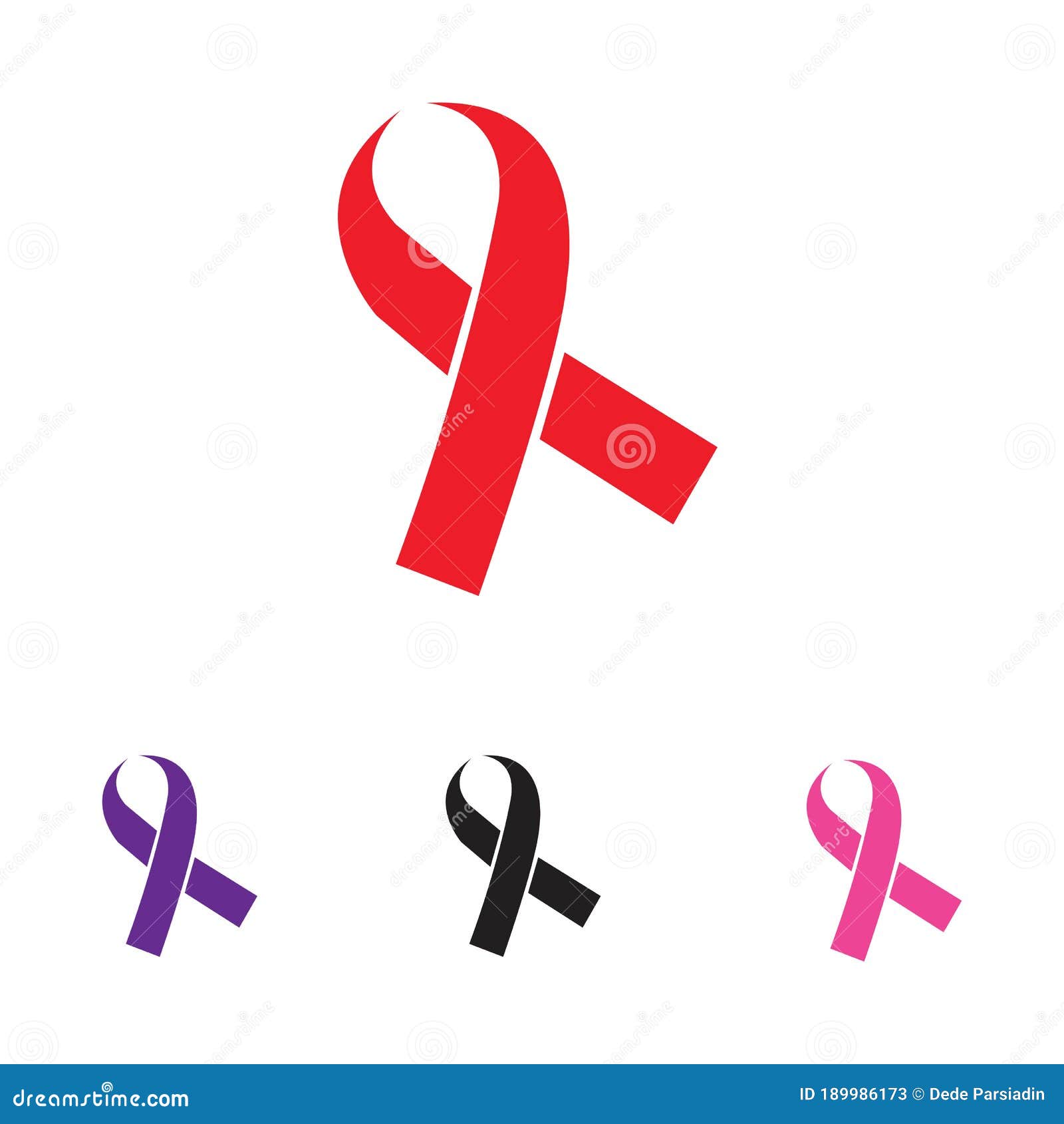 Colorful Ribbons Logo Symbol Illustration Design Template - Vector ...