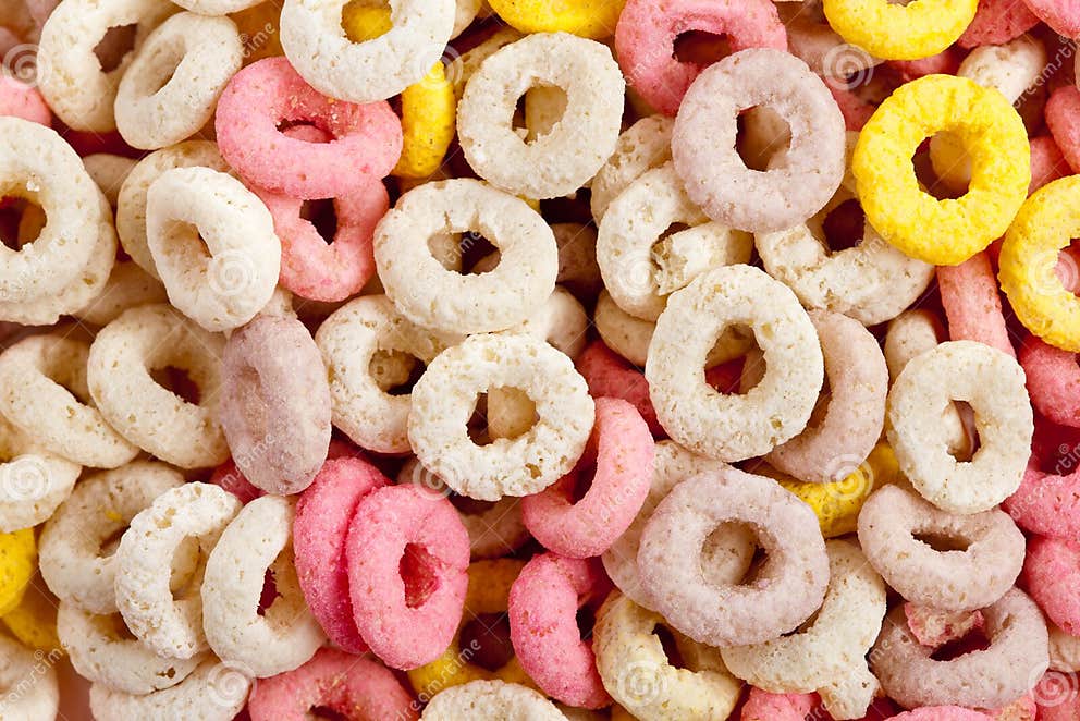 Colorful ring cereals stock photo. Image of color, backdrop - 18422220