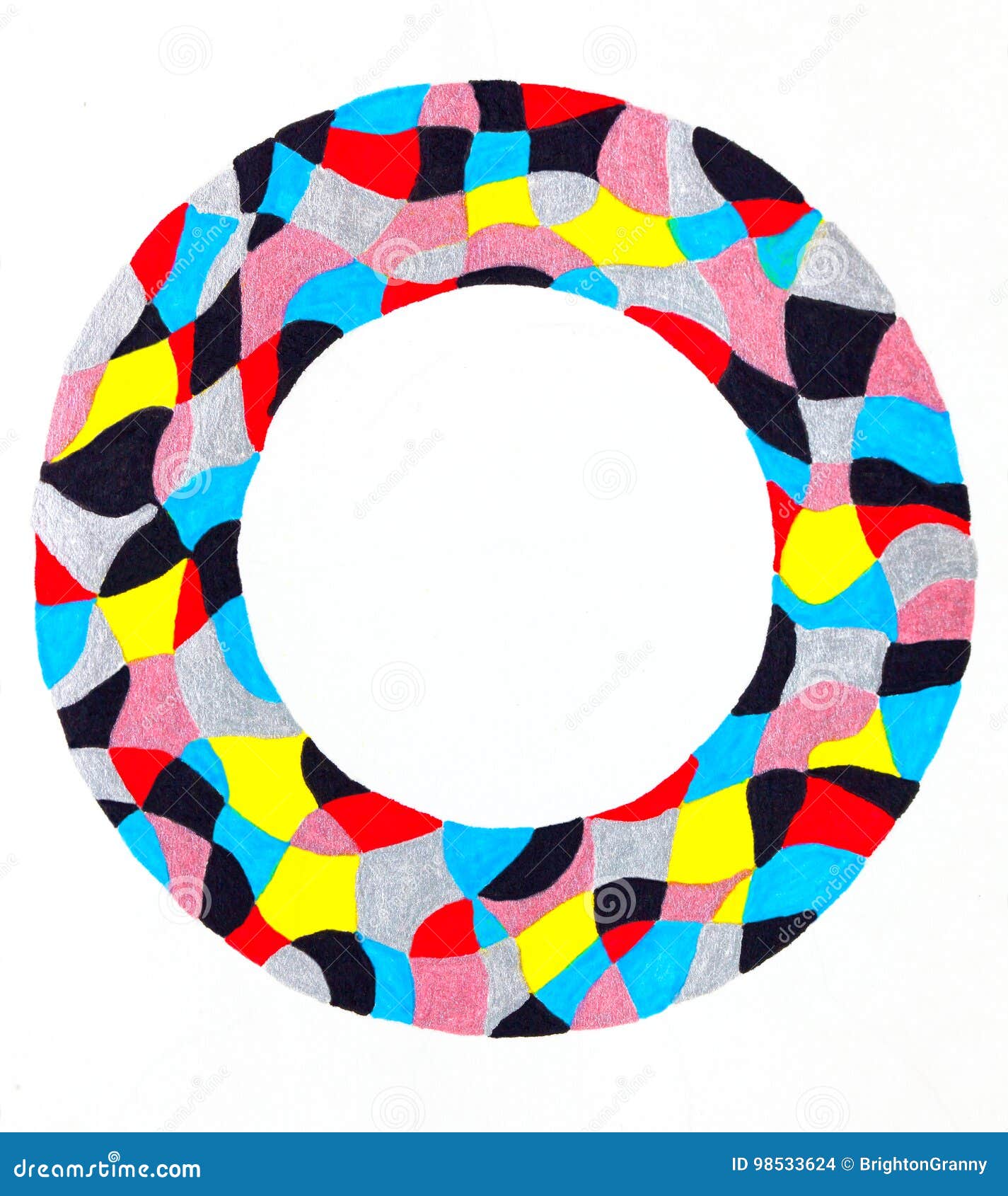 Colorful ring frame stock illustration. Illustration of annulus - 98533624