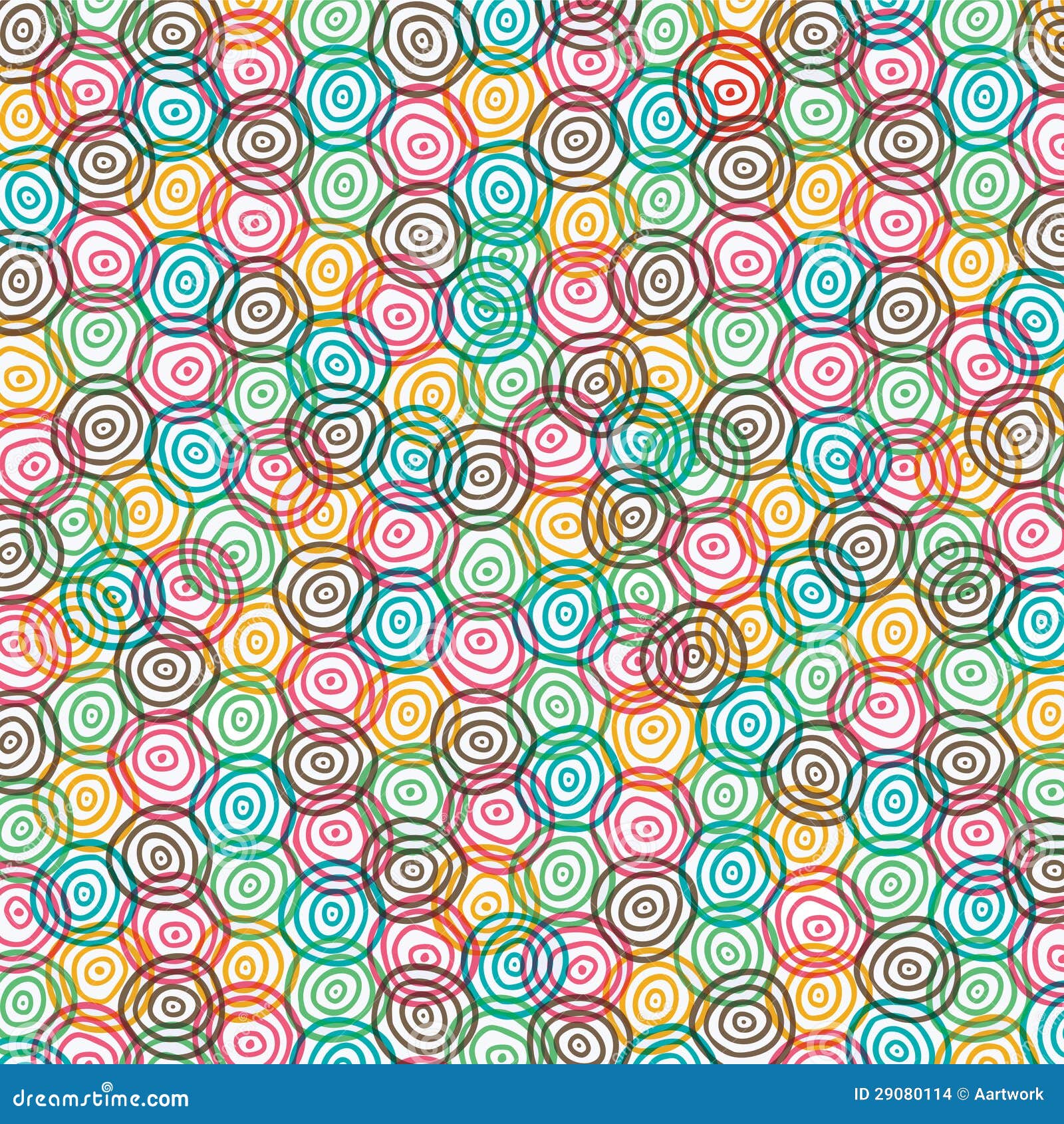 Colorful ring pattern stock vector. Illustration of decorative - 29080114