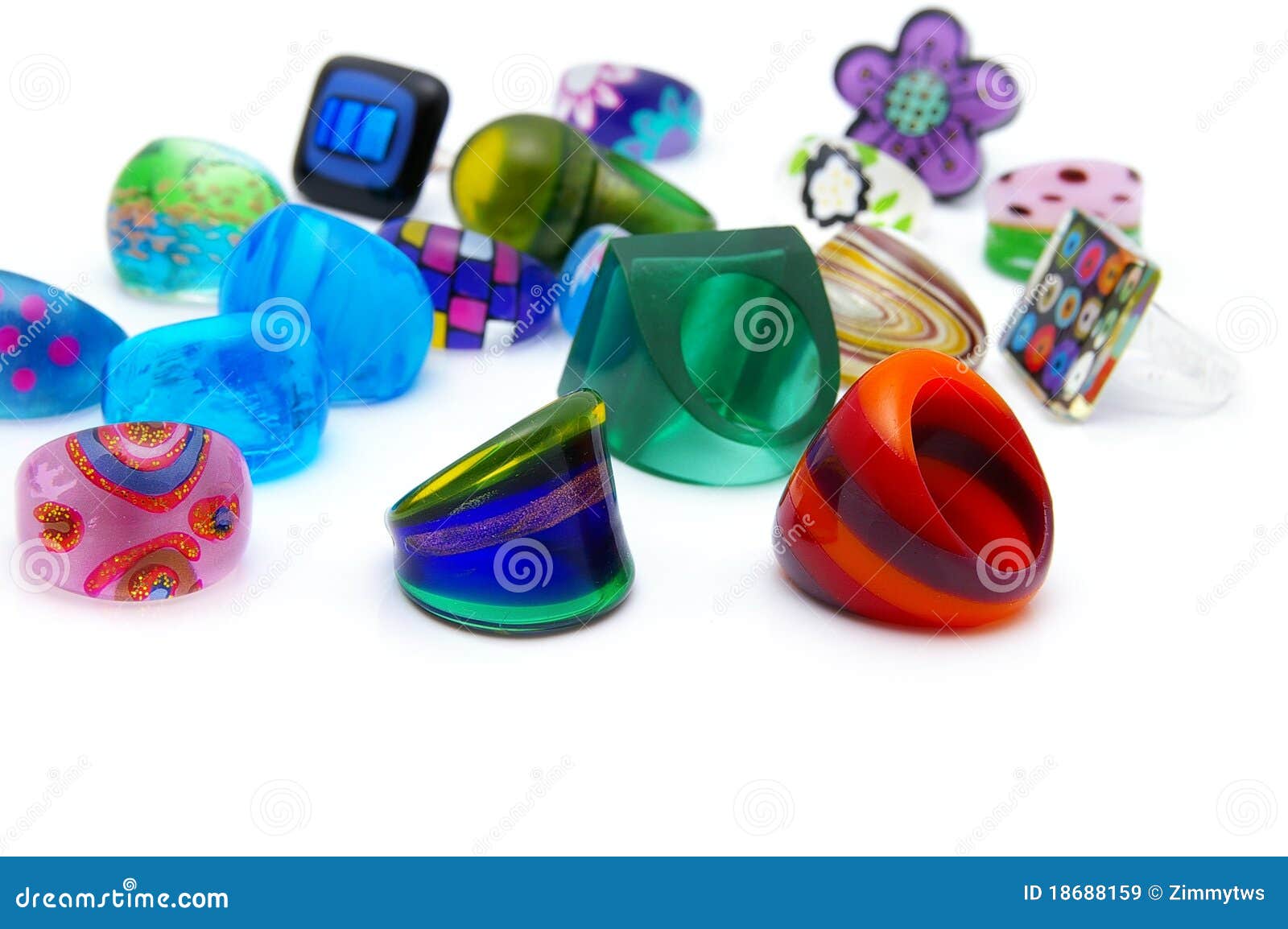 Colorful rings stock image. Image of unique, accessory - 18688159