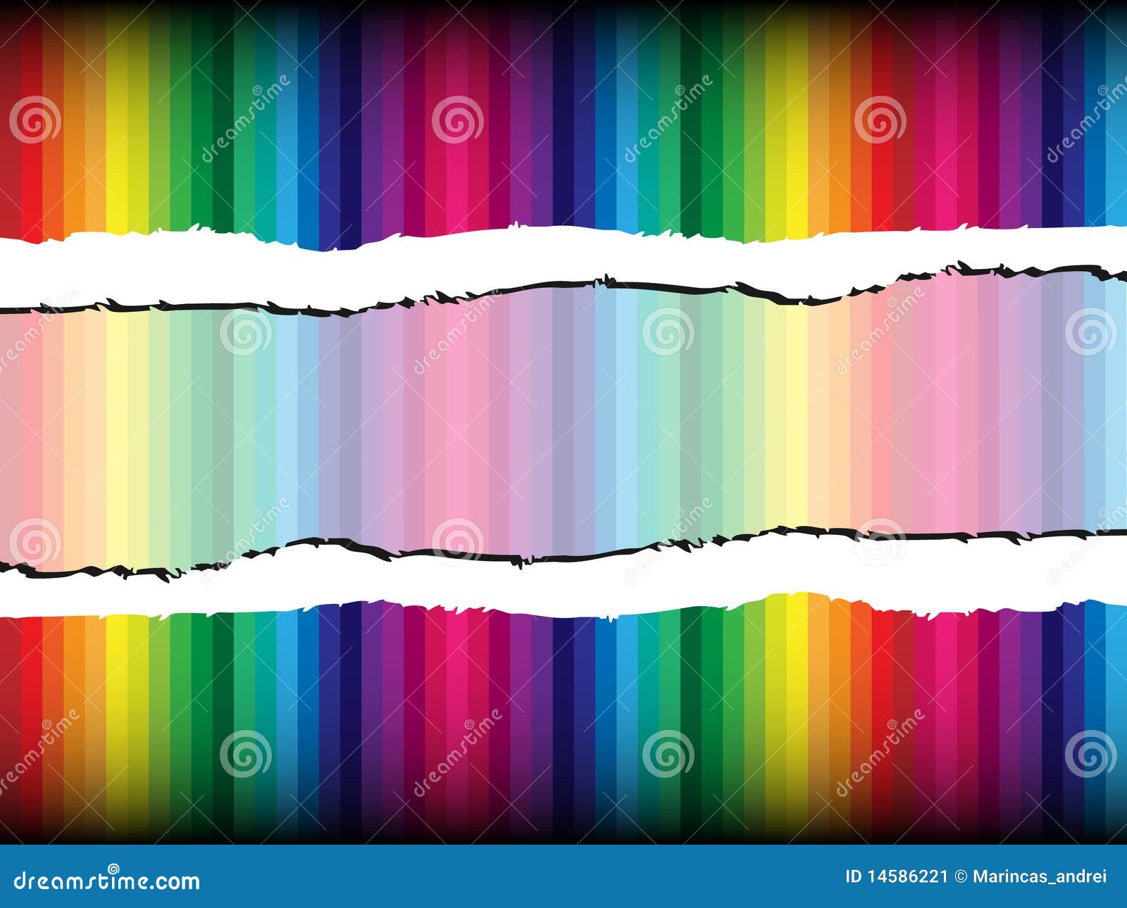 Colorful ripped paper stock vector. Illustration of aged - 14586221
