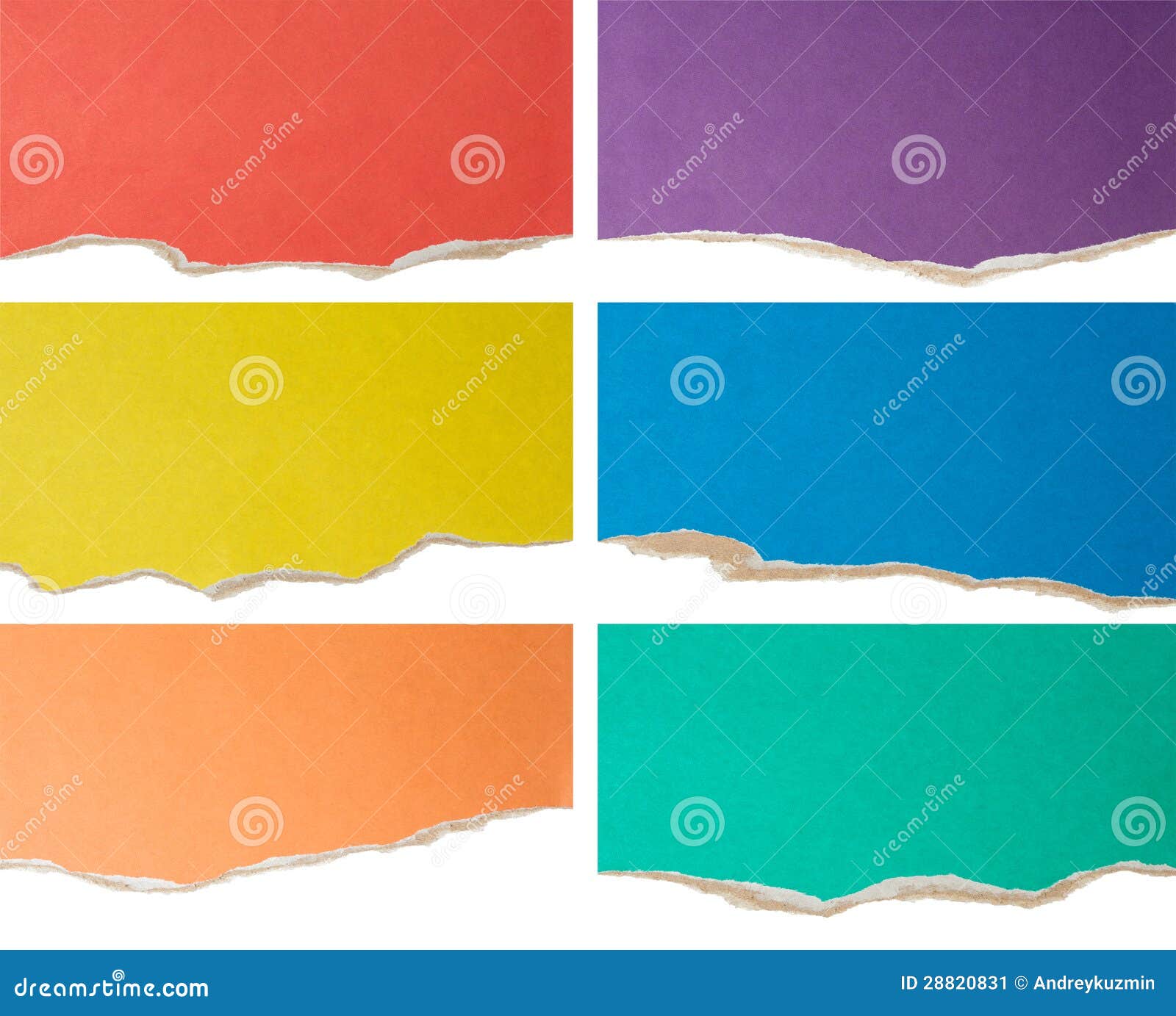 Colorful Ripped or Torn Cardboard Collection Stock Image - Image of ...