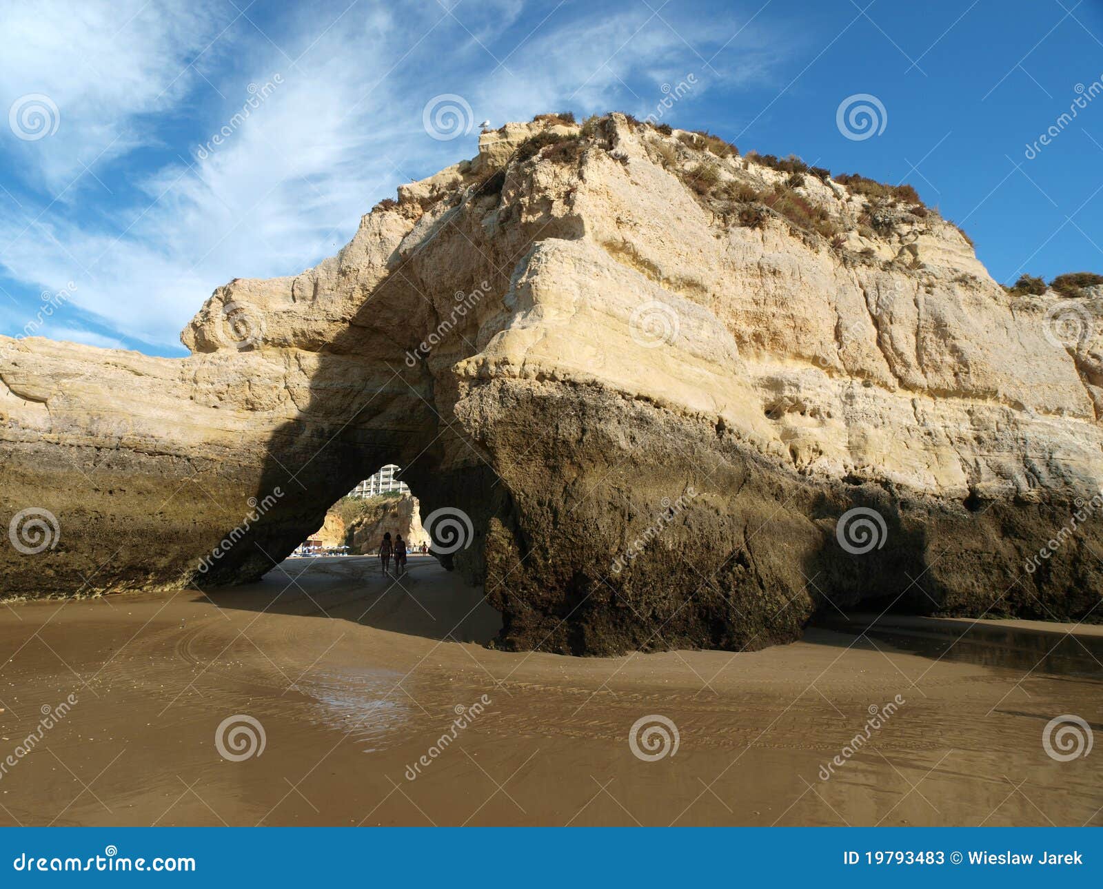 Colorful Rock Cliffs of the Algarve Stock Image - Image of portugal ...