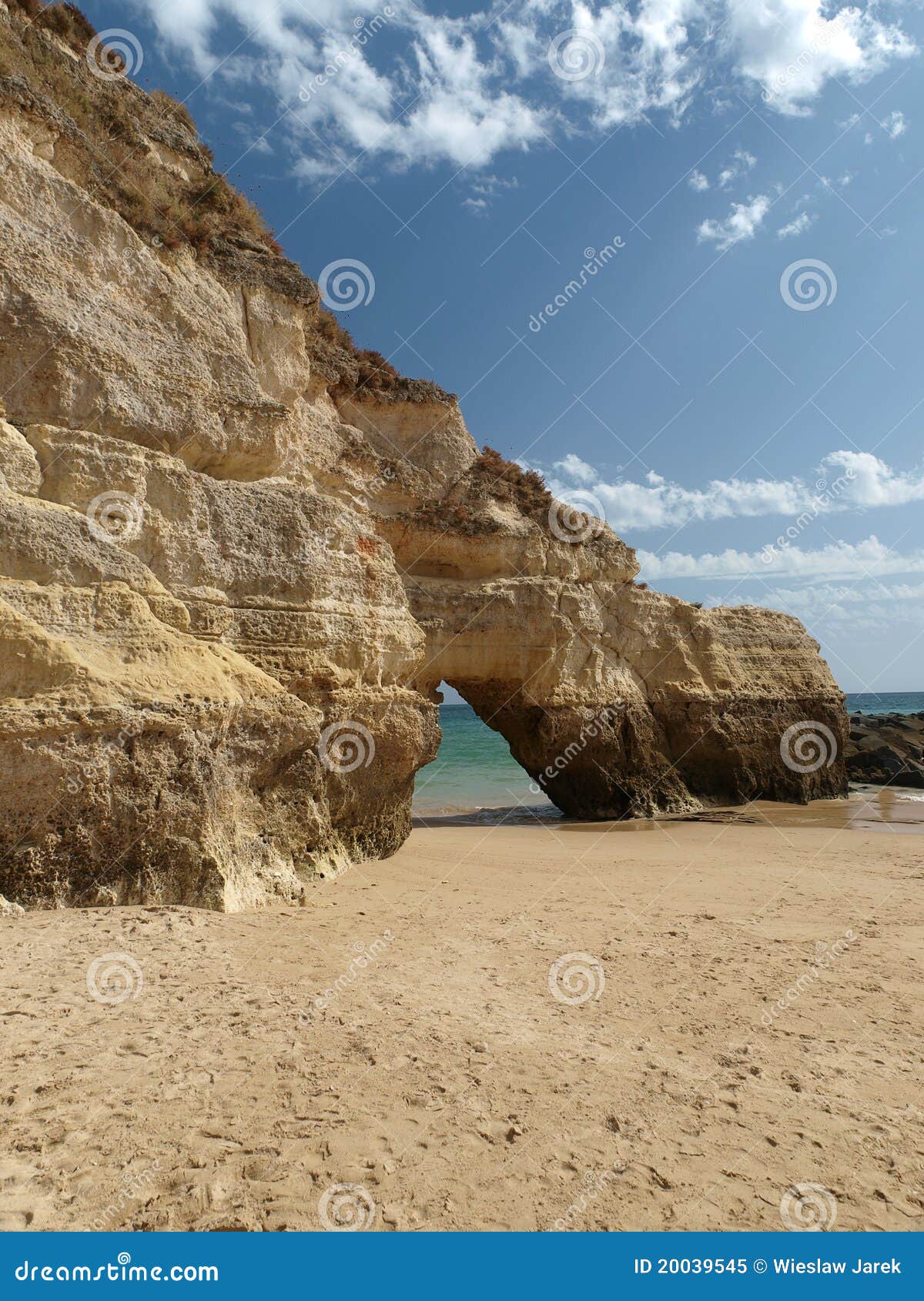Colorful Rock Cliffs of the Algarve Stock Image - Image of cave, blue ...