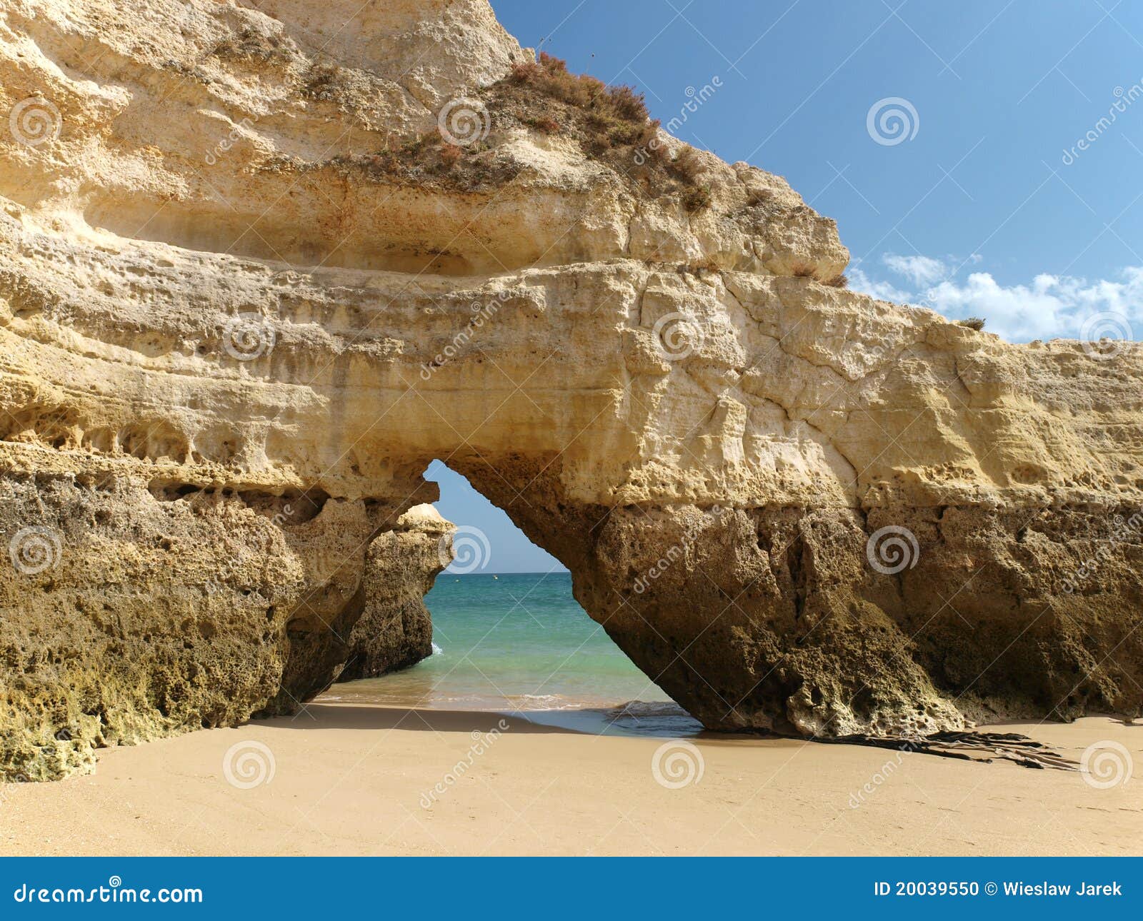 Colorful Rock Cliffs of the Algarve Stock Photo - Image of landscape ...