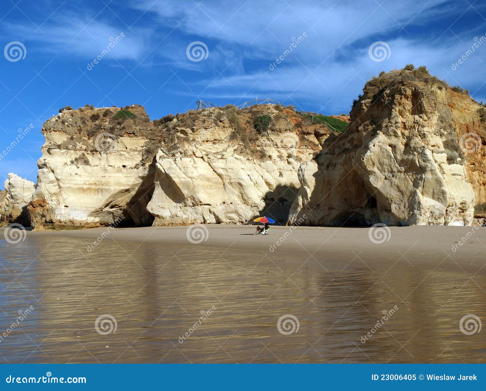Colorful Rock Cliffs of the Algarve Stock Image - Image of calendar ...