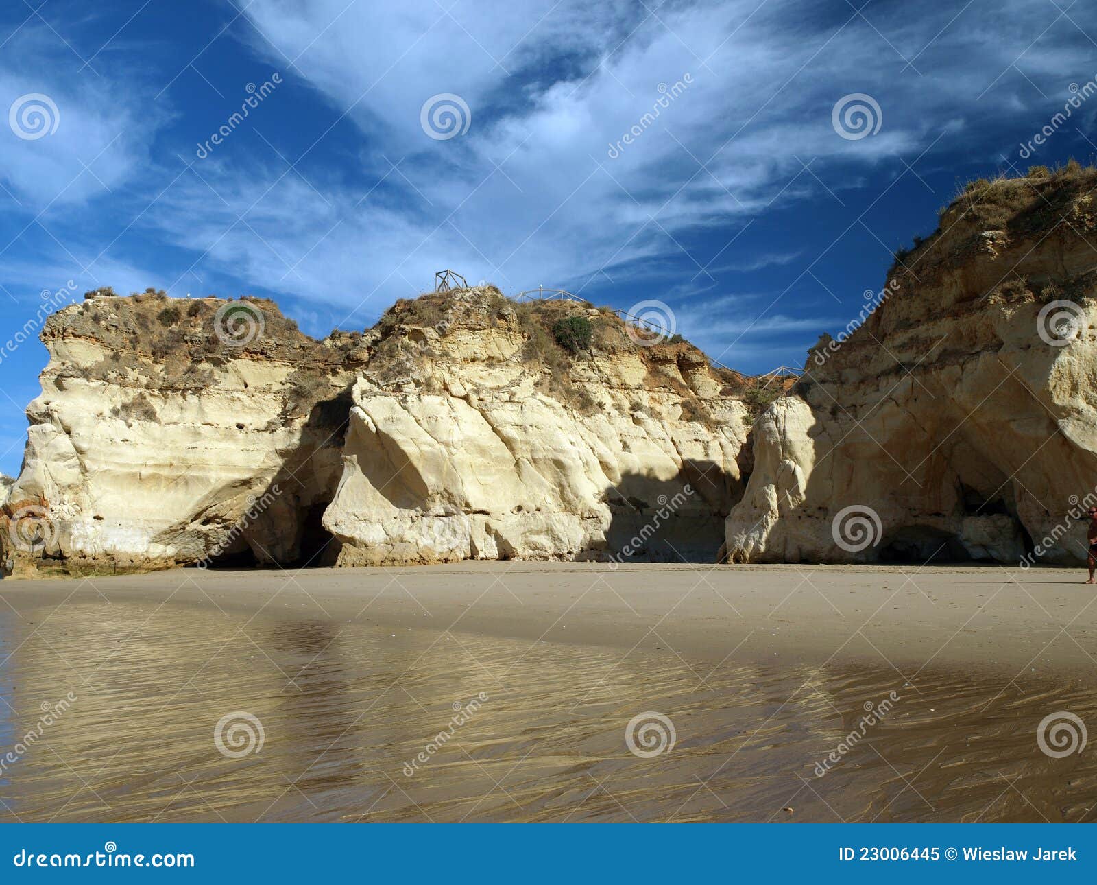 Colorful Rock Cliffs of the Algarve Stock Image - Image of rocks, ocean ...