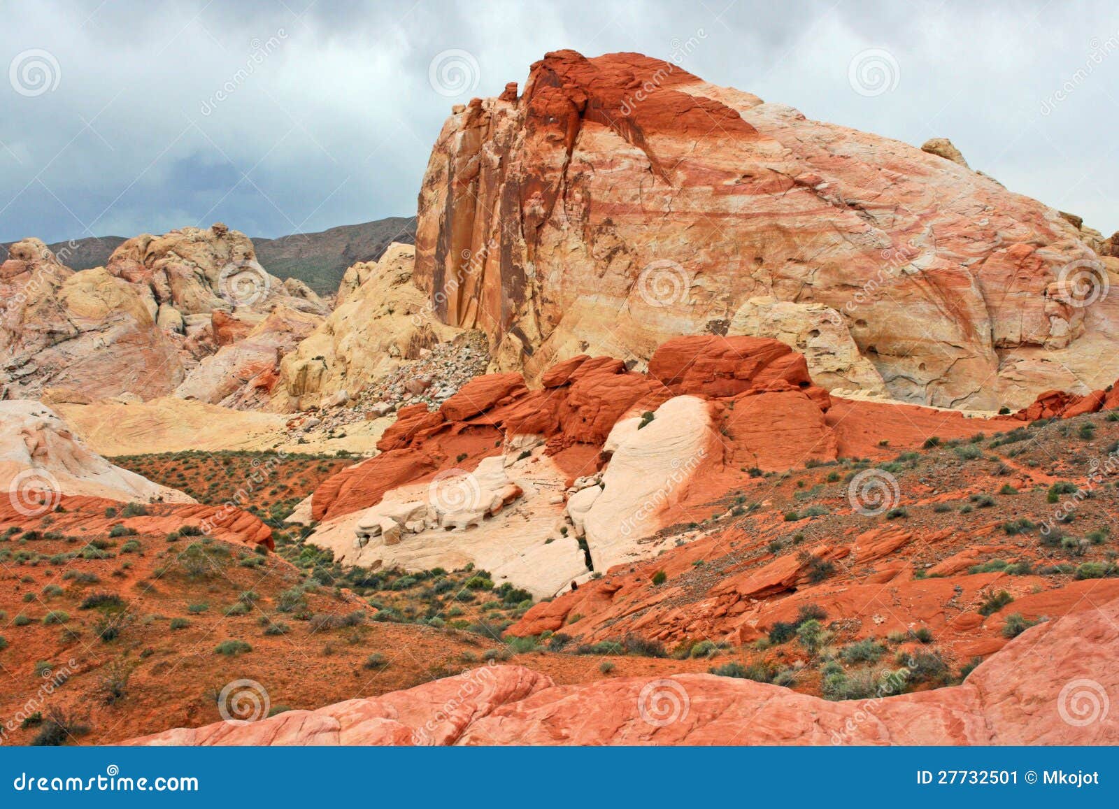 Colorful Rock Formation in Valley of Fire Satate P Stock Image - Image ...