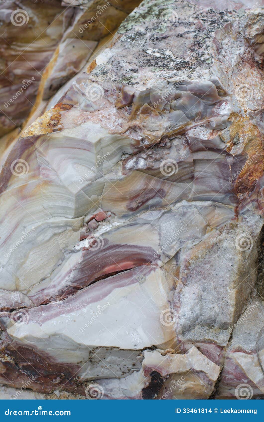 Colorful rock texture. stock photo. Image of geology - 33461814
