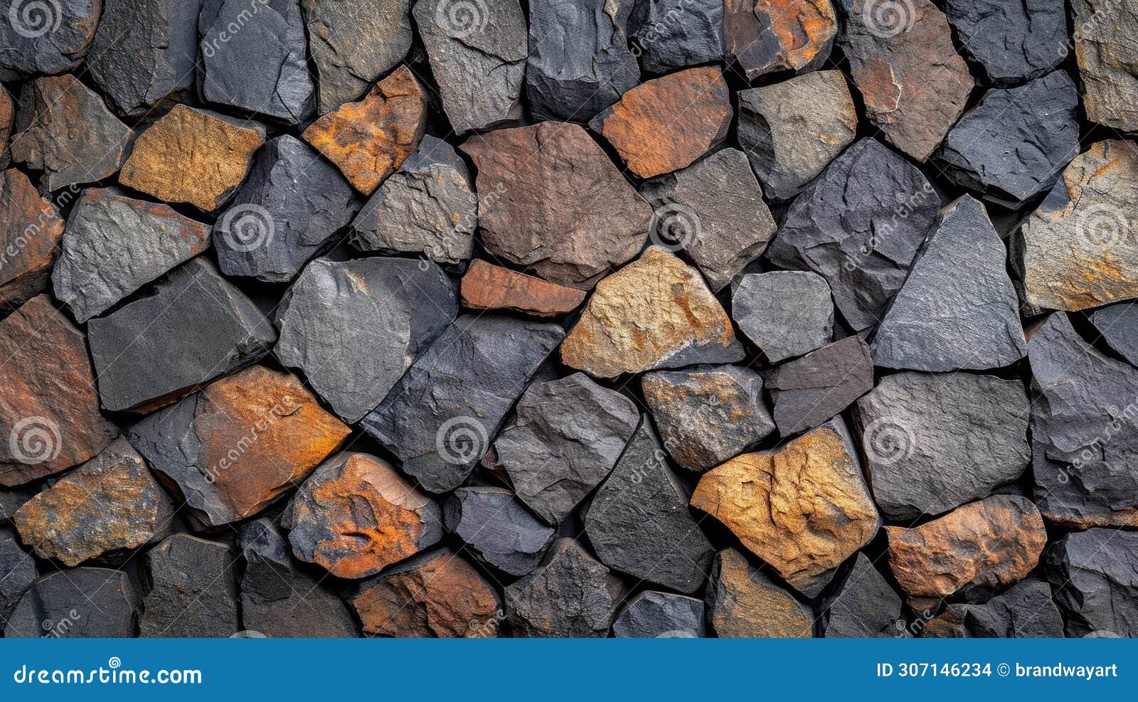 Colorful Rock Wall stock illustration. Illustration of visual - 307146234