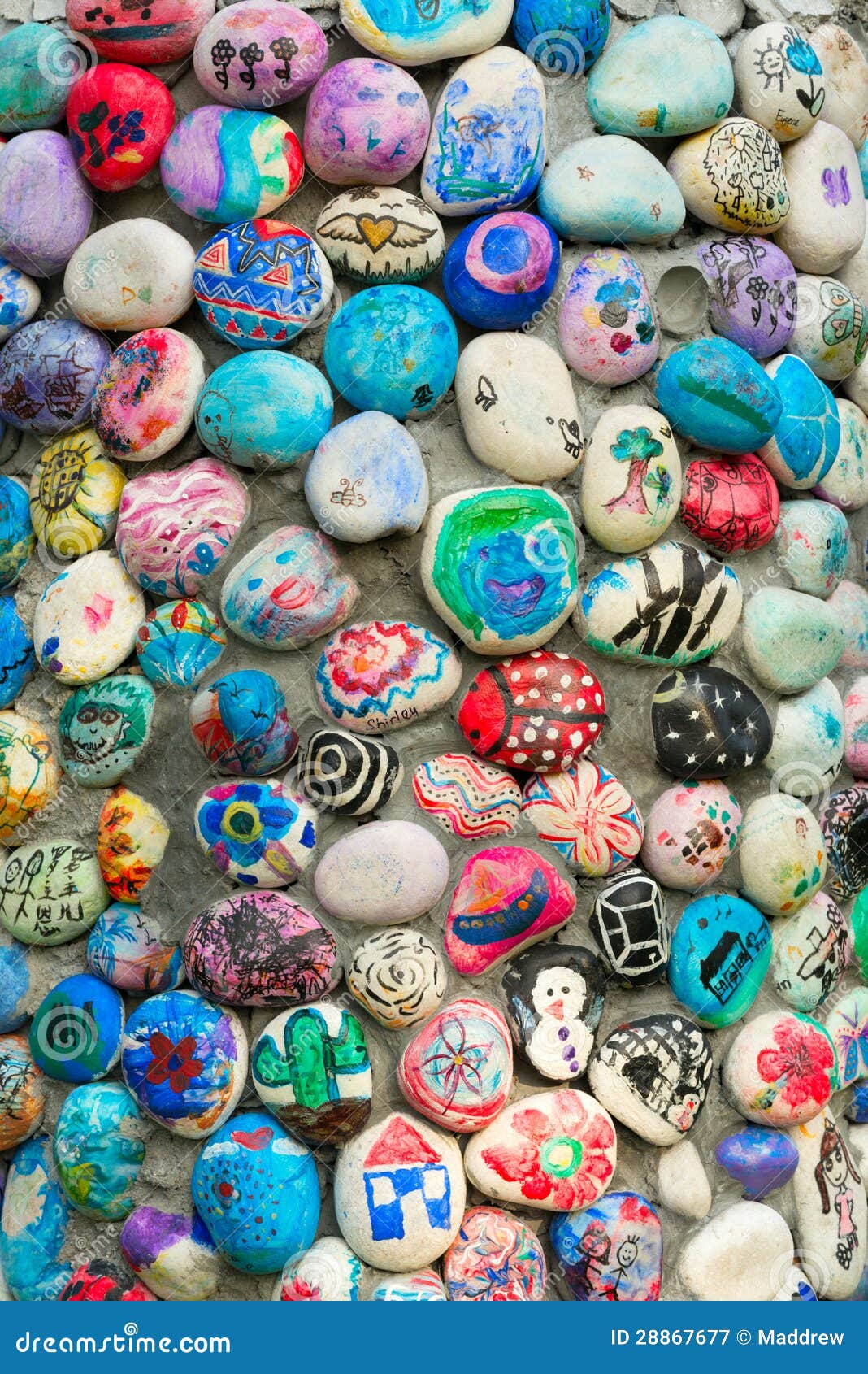 Colorful Rocks stock image. Image of artwork, glue, rocks - 28867677
