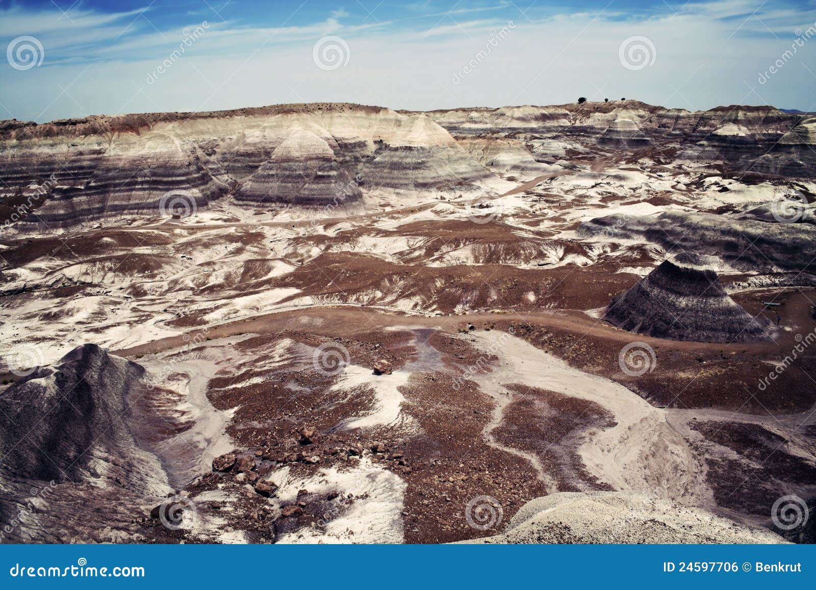 Colorful Rocks of Badlands in Arizona Stock Photo - Image of colorful ...