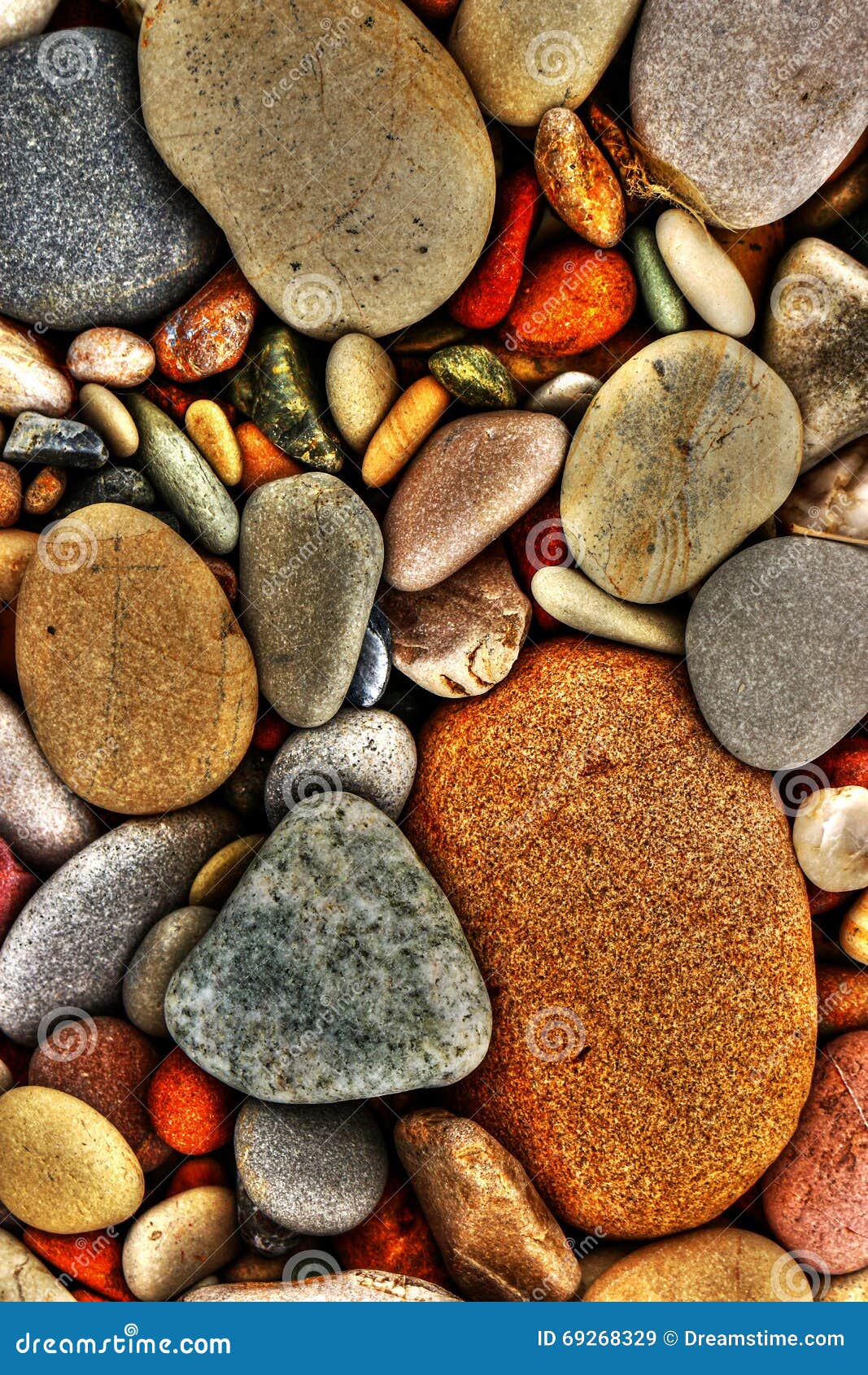 Colorful Rocks on the Beach Stock Image - Image of sand, sizes: 69268329