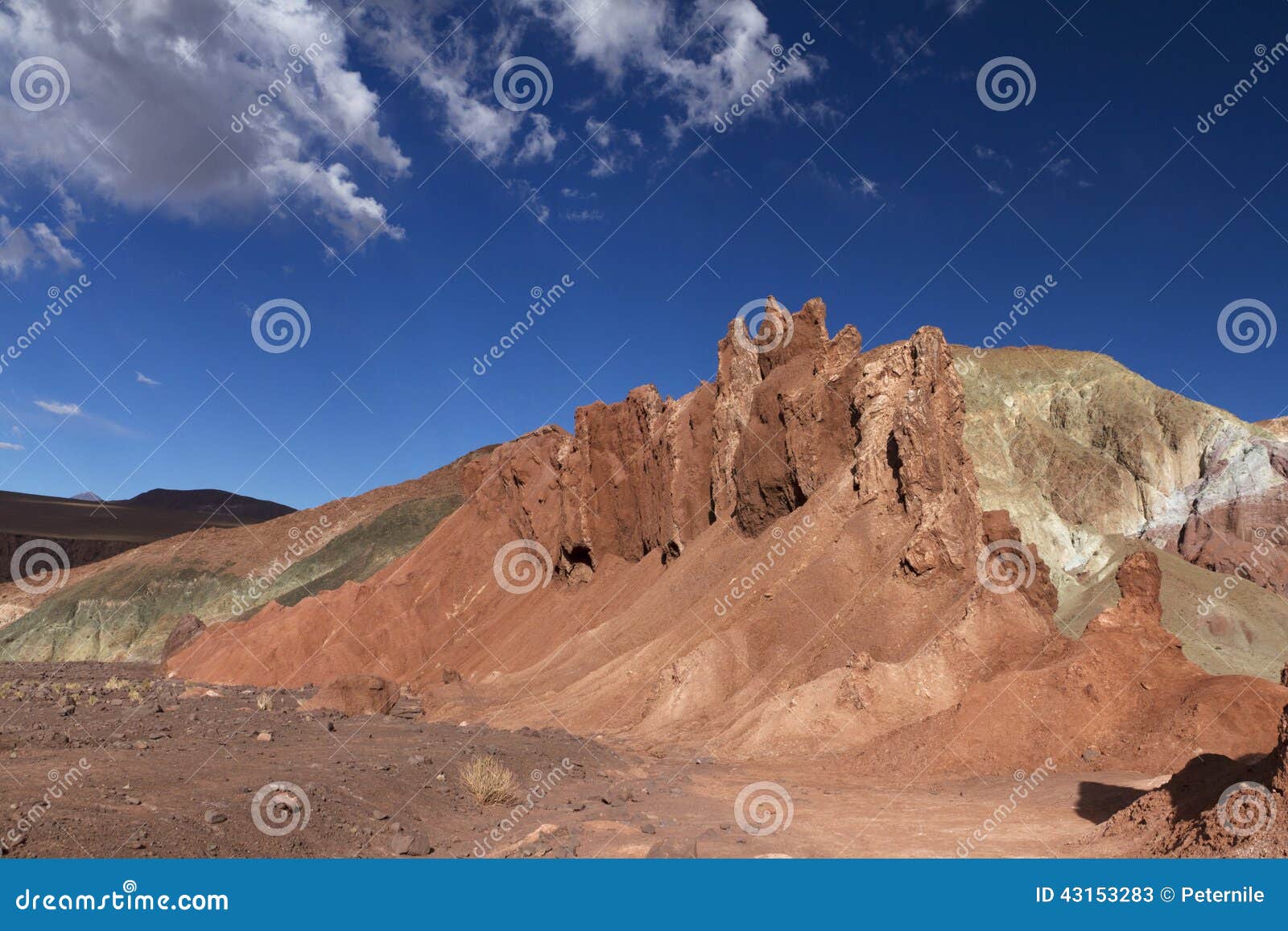 Colorful Rocks in the Rainbow Valley, Chile Stock Image - Image of ...