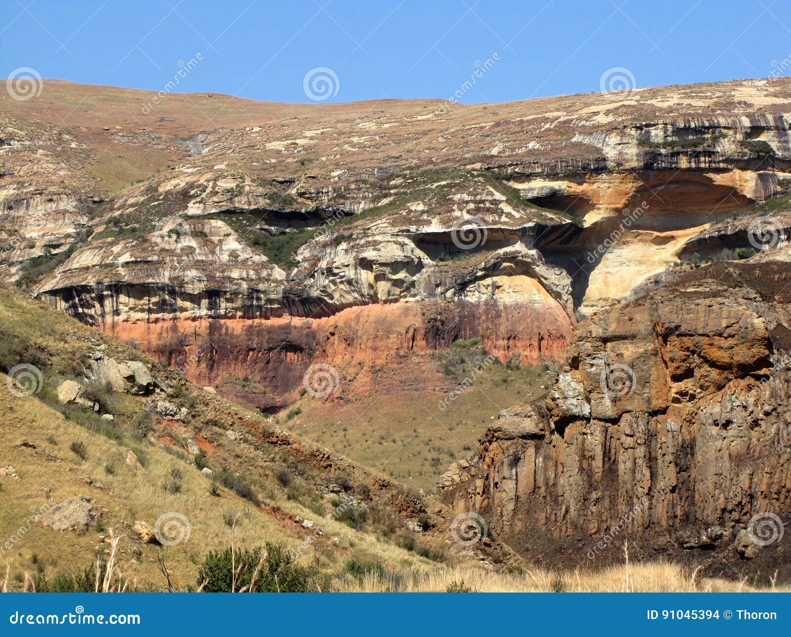 Colorful rocky mountain stock photo. Image of mountain - 91045394