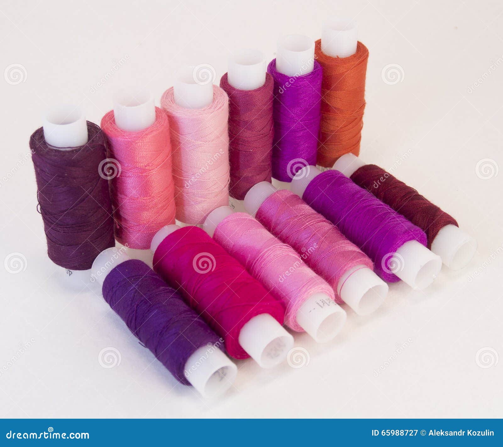Colorful rolls of thread. stock image. Image of pieces - 65988727