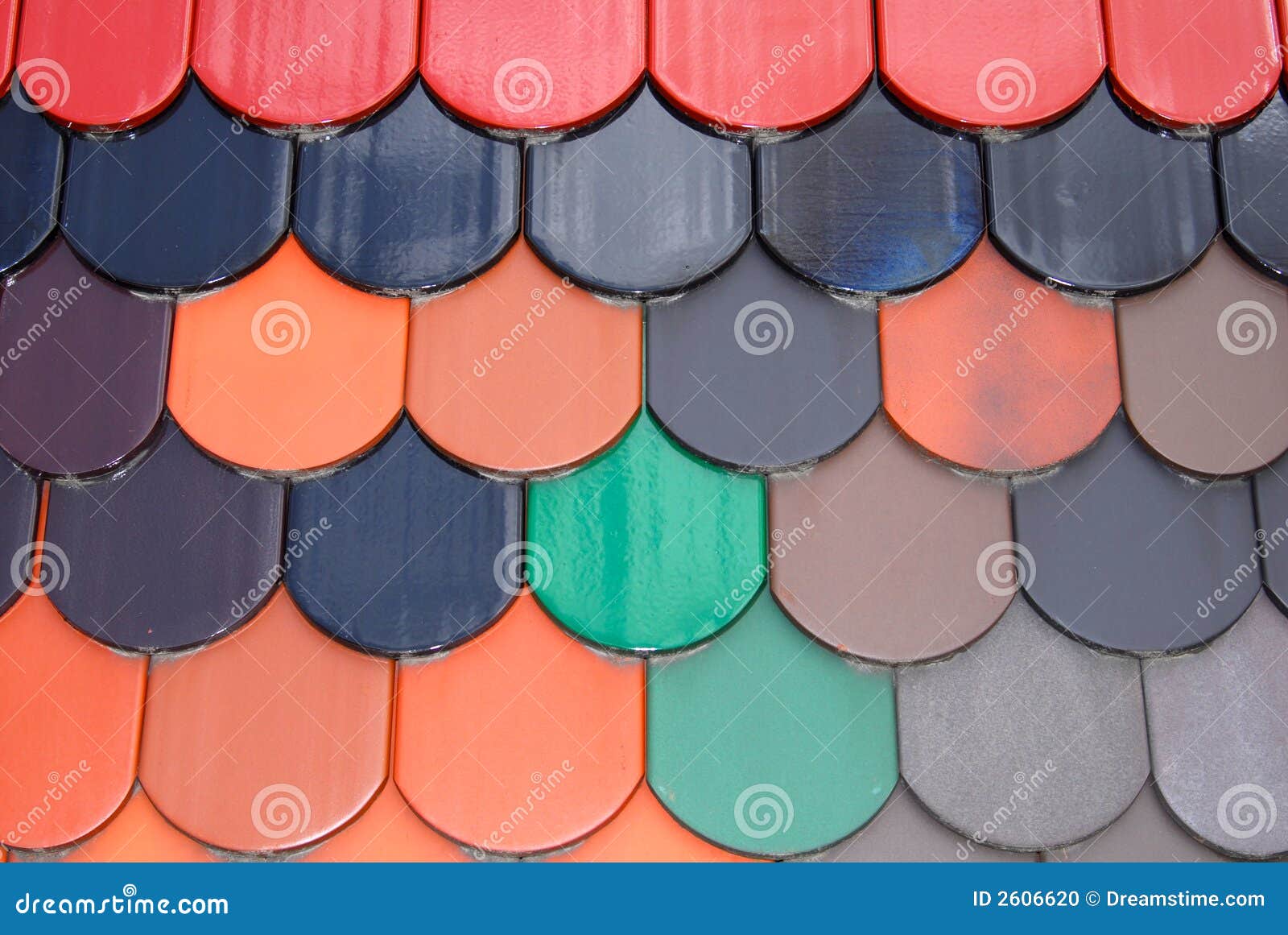 Colorful roof stock photo. Image of background, european - 2606620