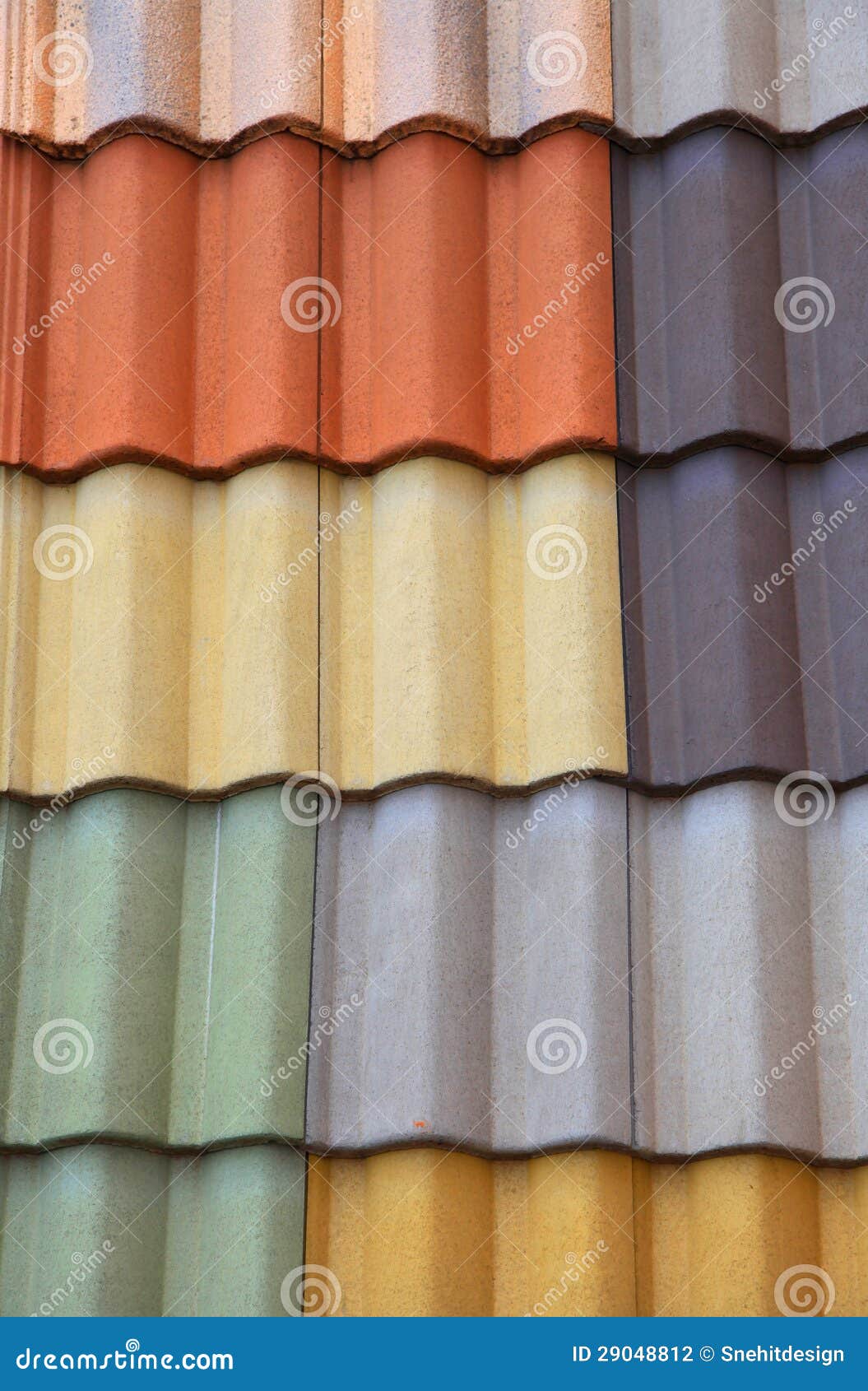 Colorful roof tiles stock photo. Image of tails, built - 29048812