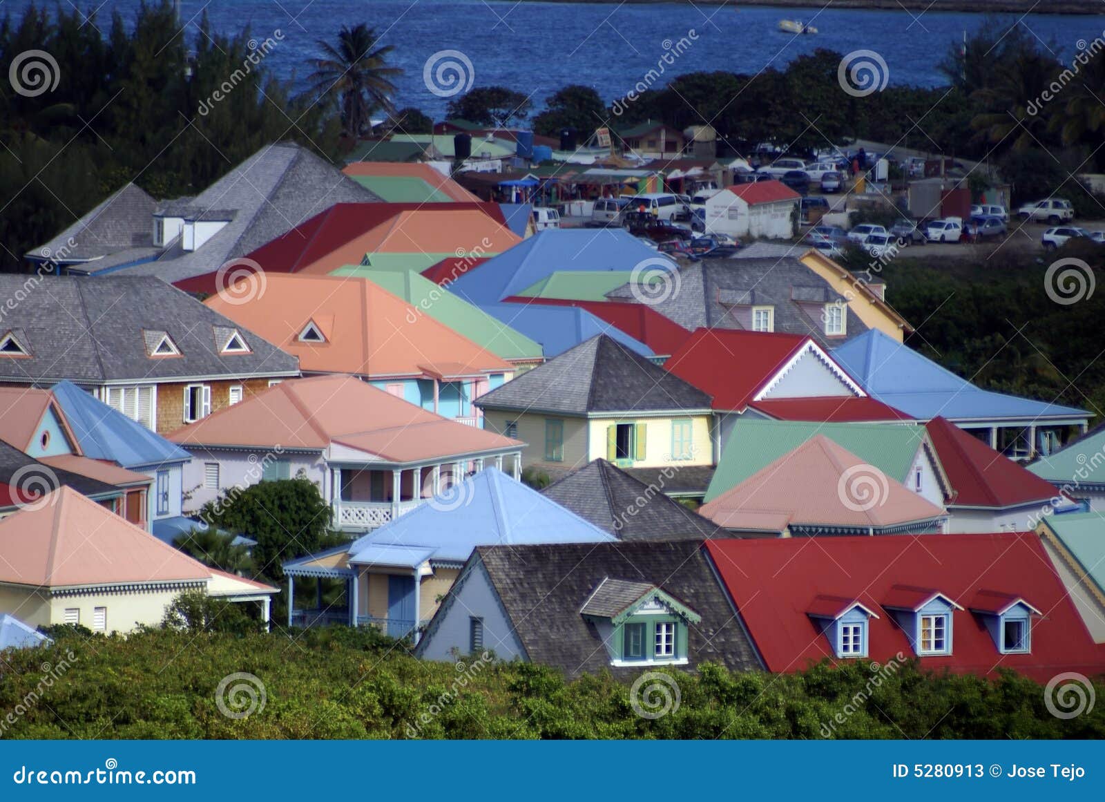 Colorful Roofs Picture. Image: 5280913
