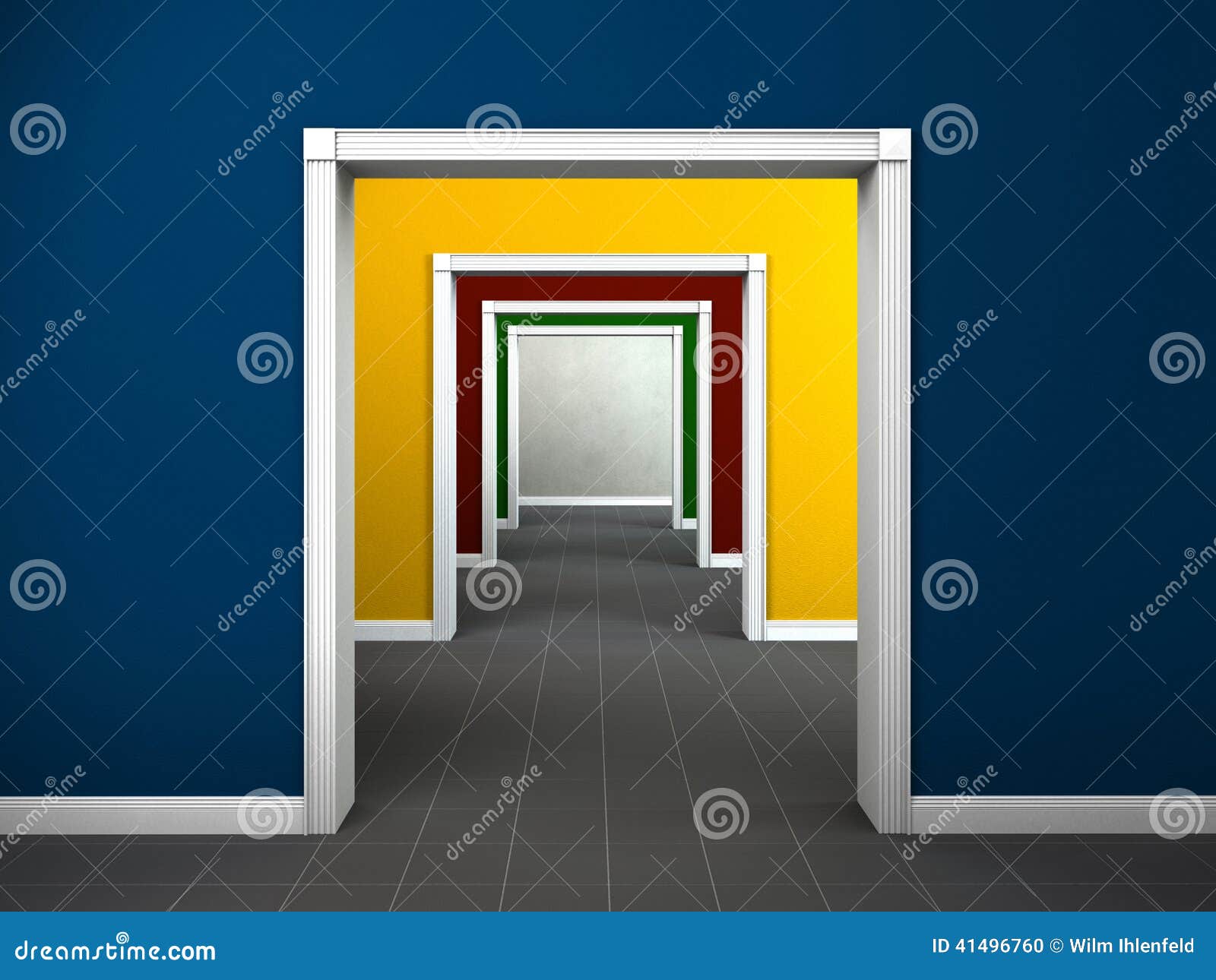 Colorful rooms interior stock photo. Image of interior - 41496760