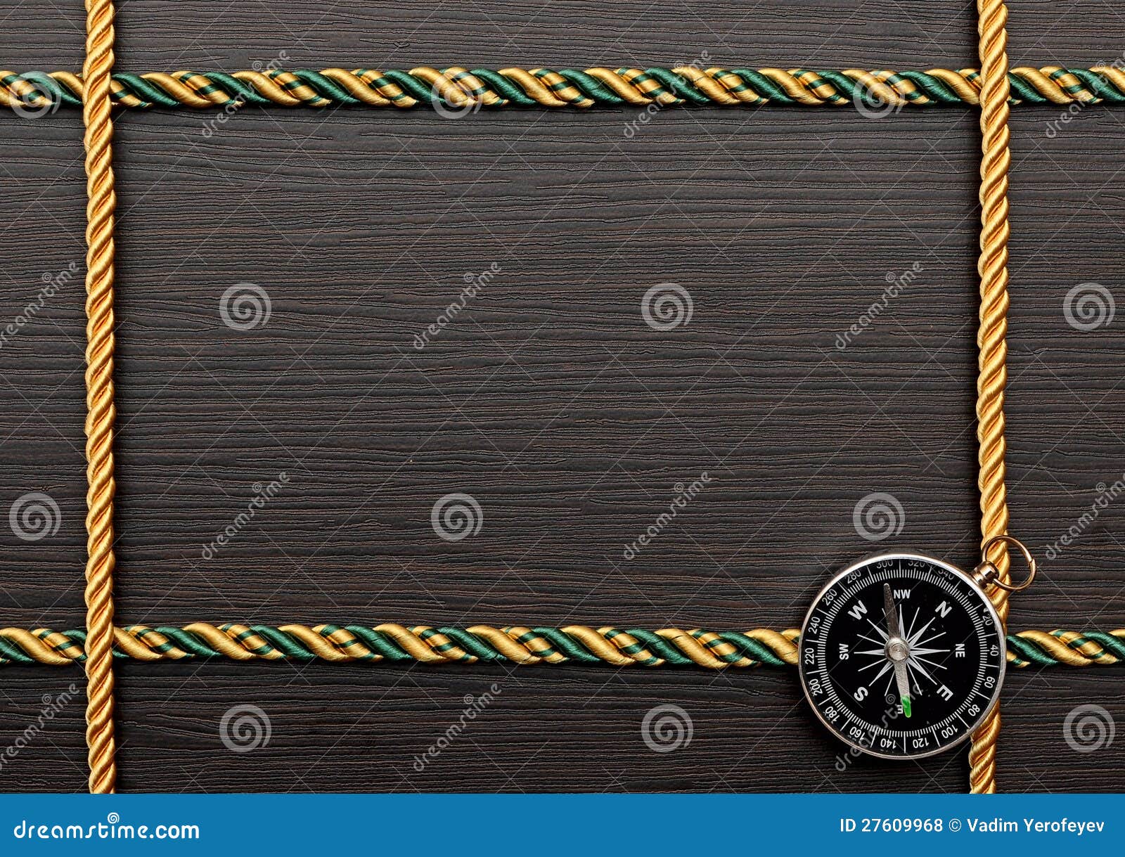 Colorful Rope Frame with Compass Stock Photo - Image of rope, rainbow ...