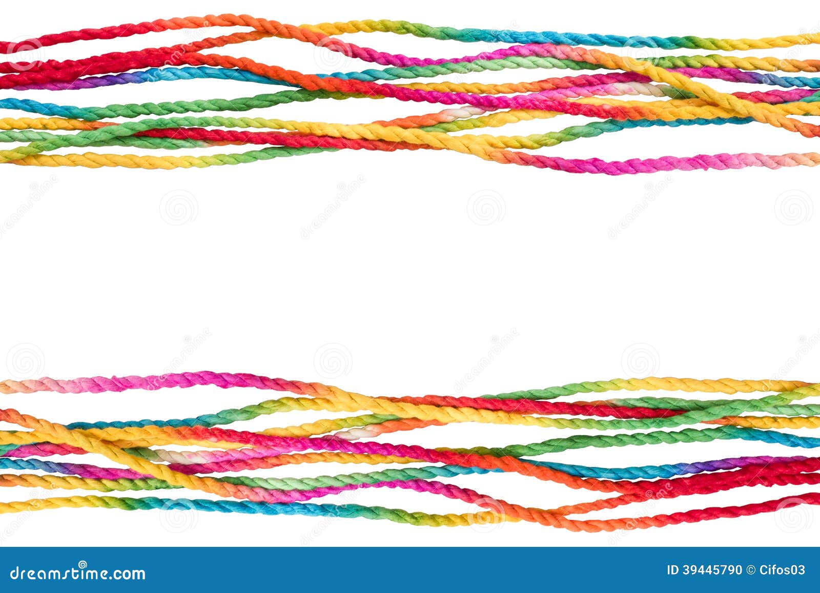 Colorful rope frame stock photo. Image of side, center - 39445790