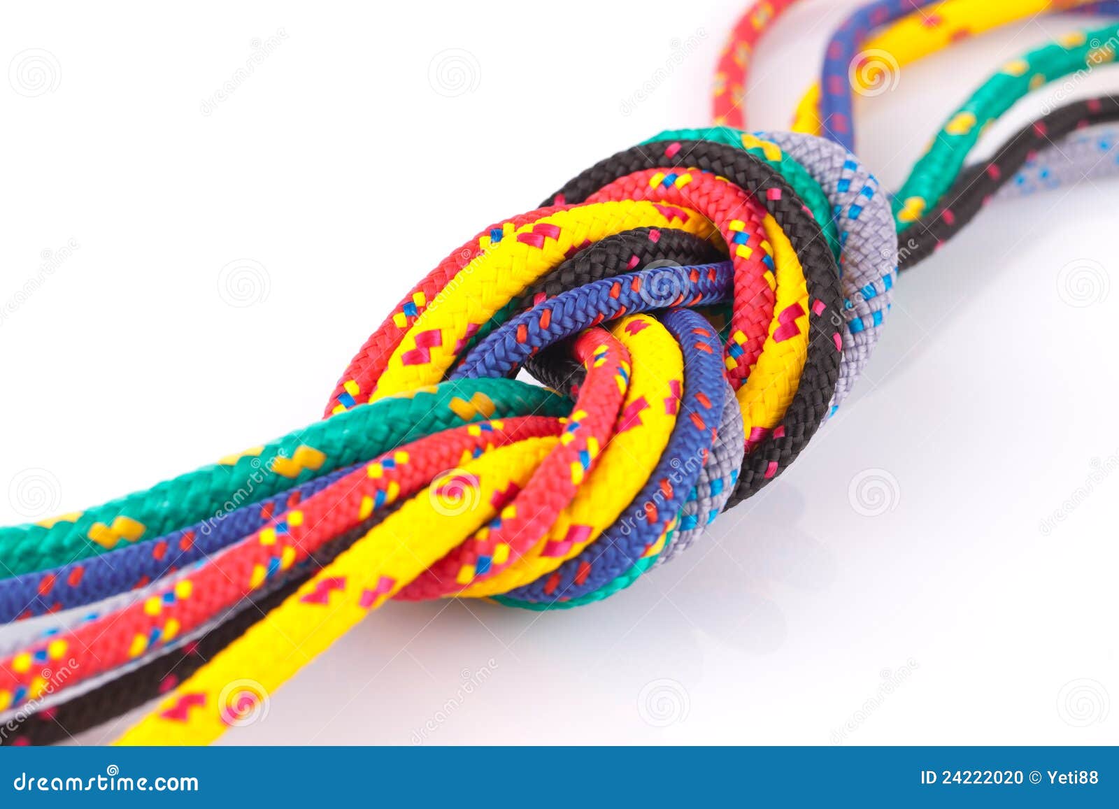 Colorful Rope Knot Stock Photos - Royalty Free Pictures