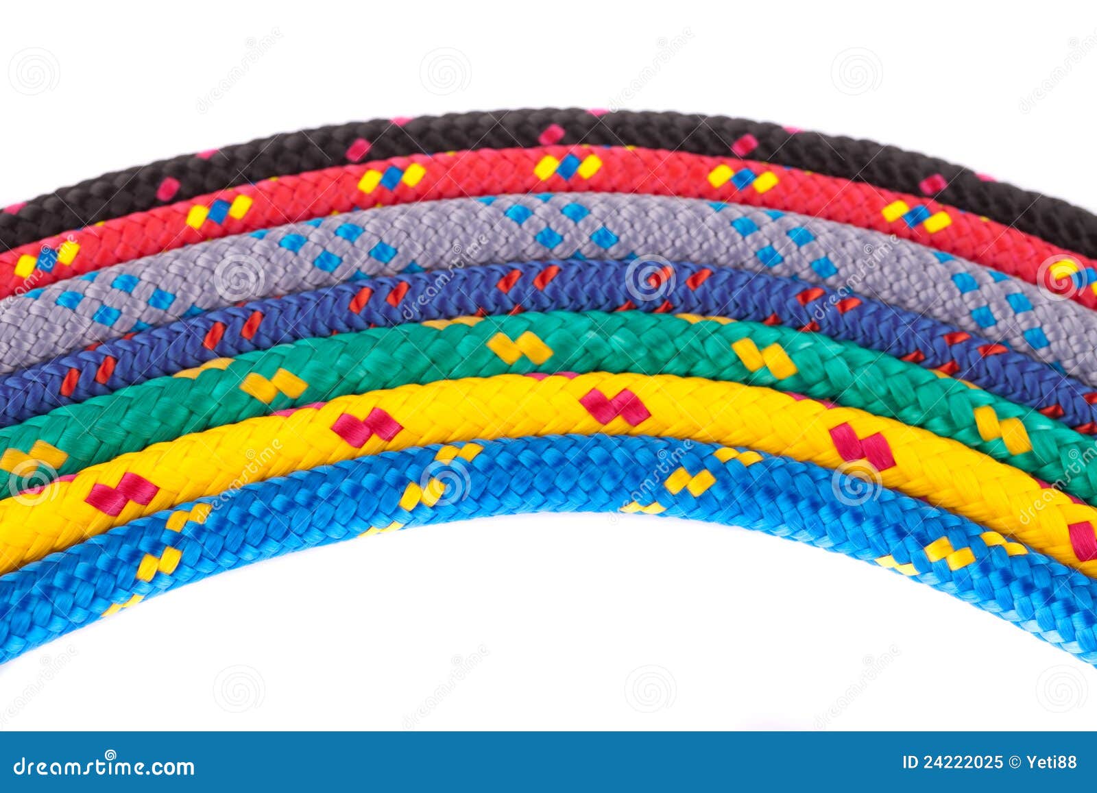 Colorful rope rainbow stock image. Image of rescue, kink - 24222025