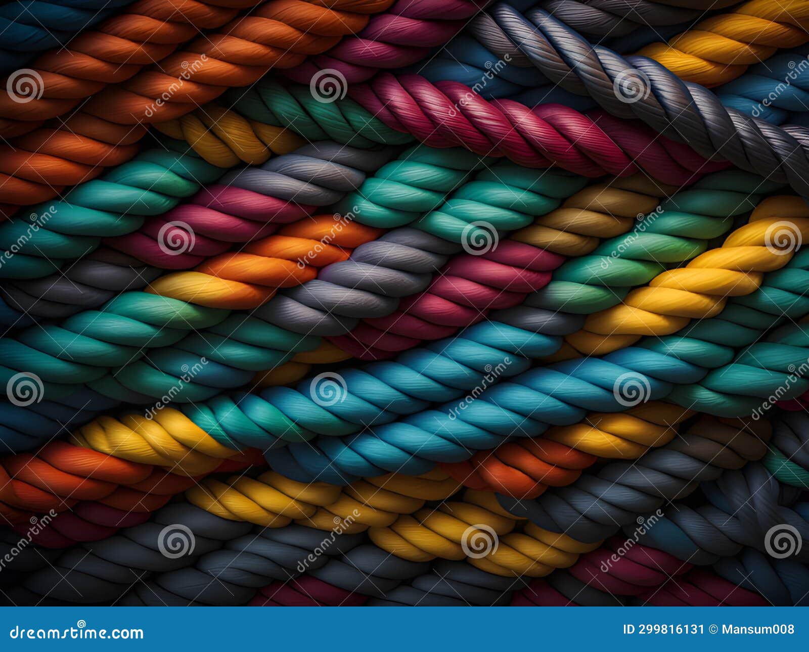 Colorful Rope Texture. Abstract Background Stock Illustration ...