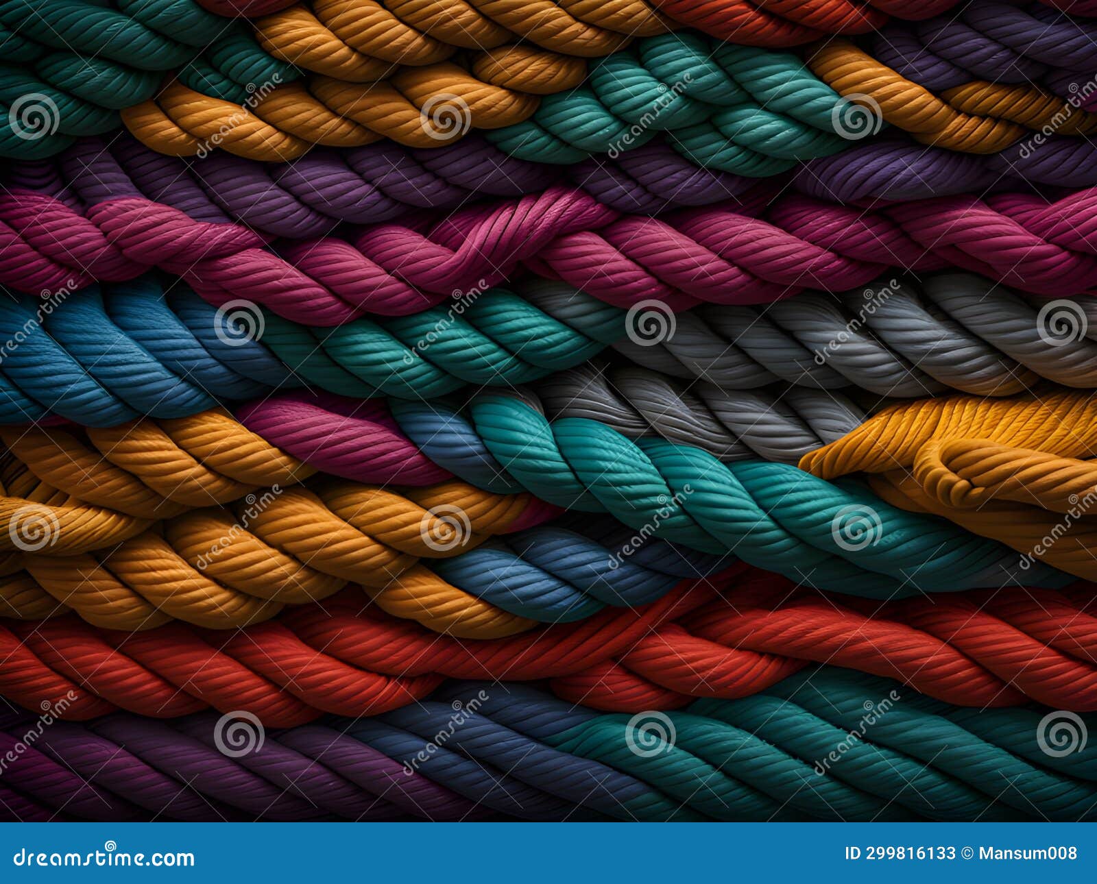 Colorful Rope Texture. Abstract Background Stock Illustration ...