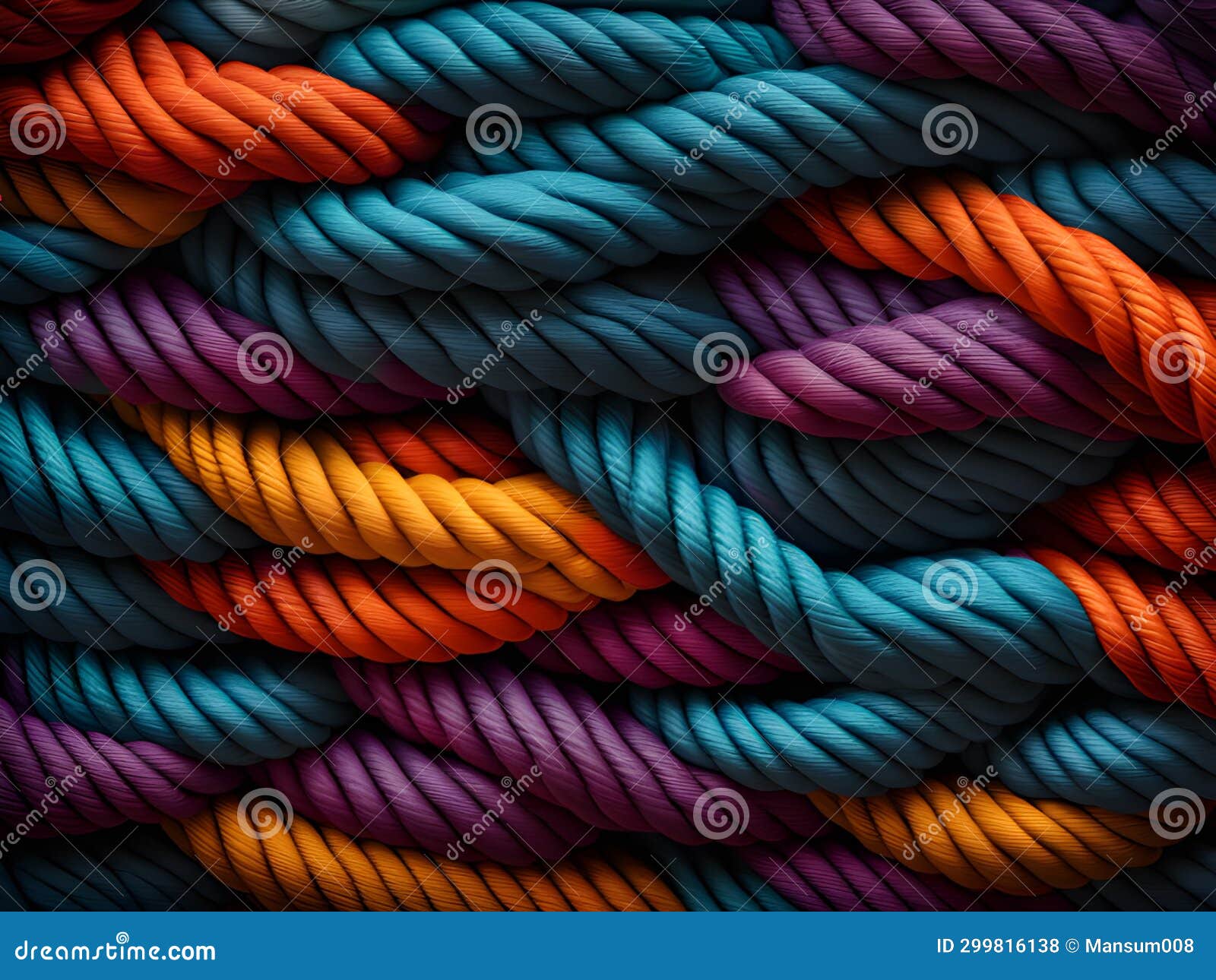 Colorful Rope Texture. Abstract Background Stock Illustration ...