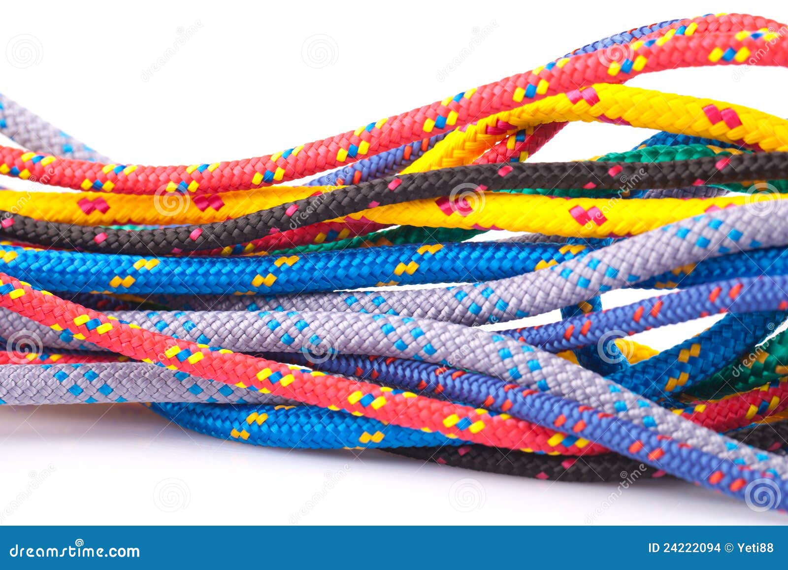 Colorful ropes stock photo. Image of connection, isolated - 24222094
