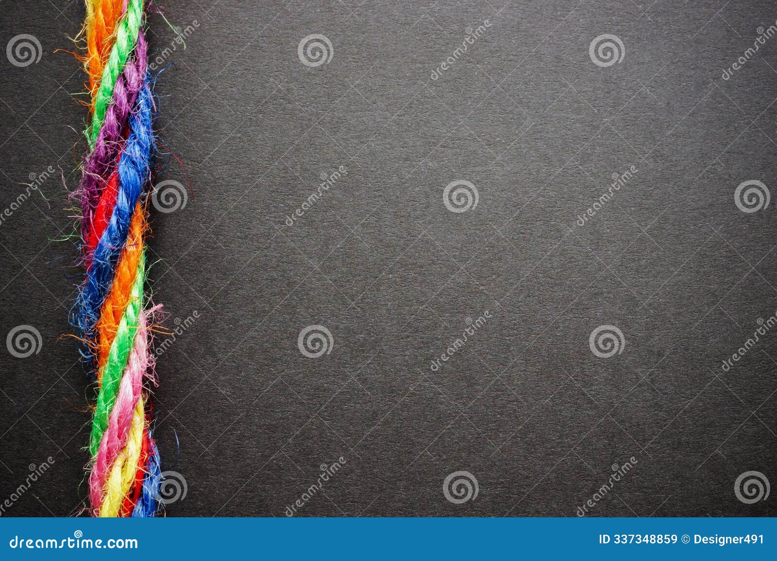 Colorful Ropes Twisted Together. Symbolize Strength and Collaboration ...