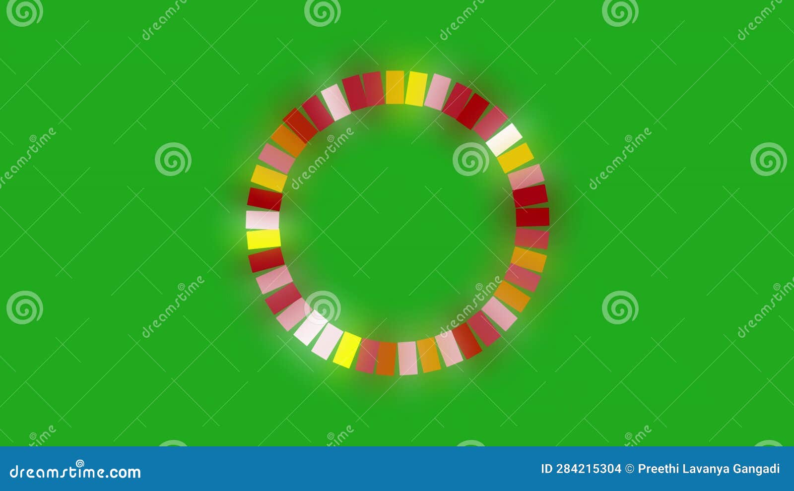 Colorful Rotating Wheel on Green Screen Backdrop Stock Footage - Video ...